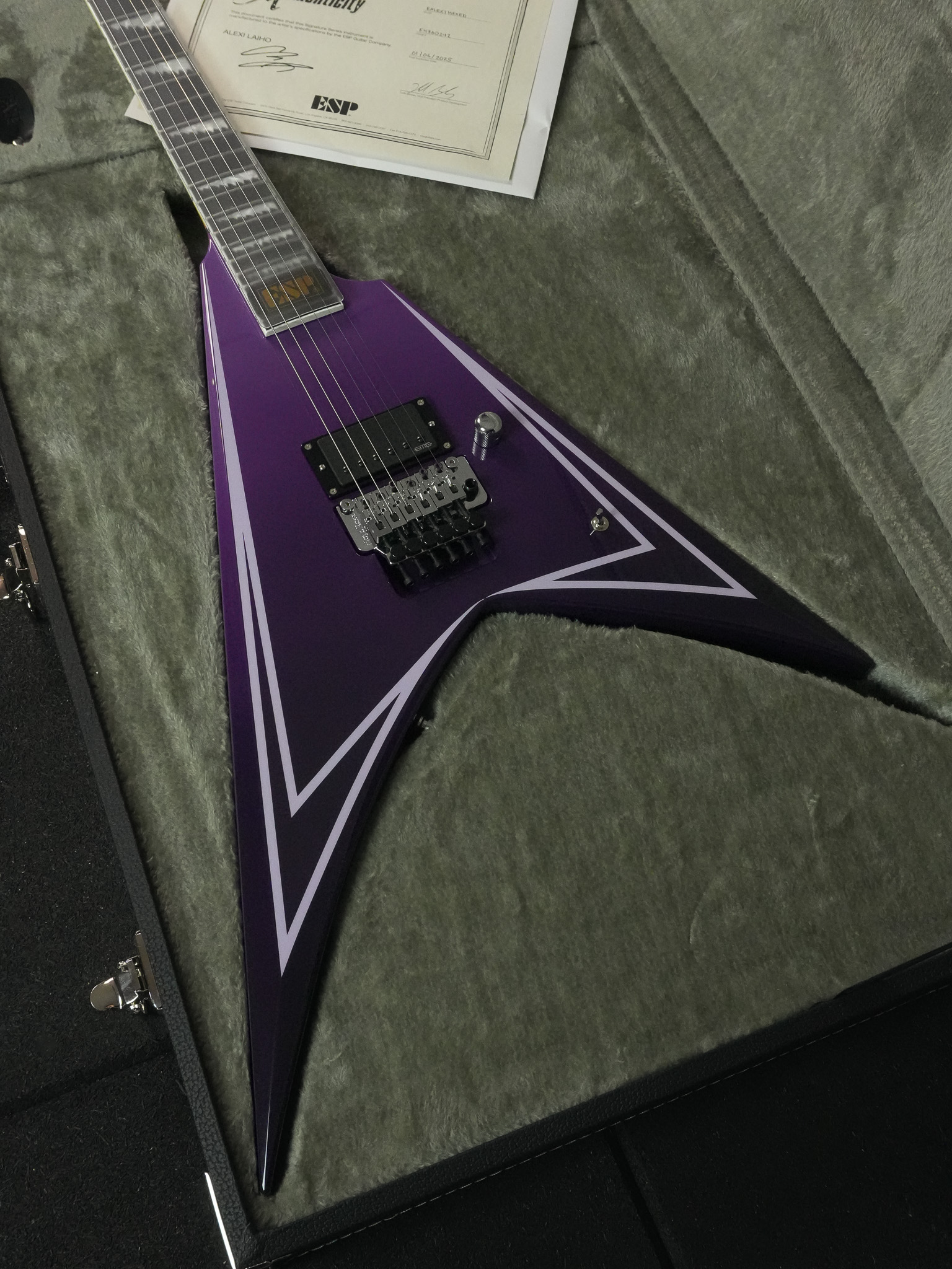 Guitarra ESP Alexi Laiho Hexed w/case - Custom Shop - Crunch Music