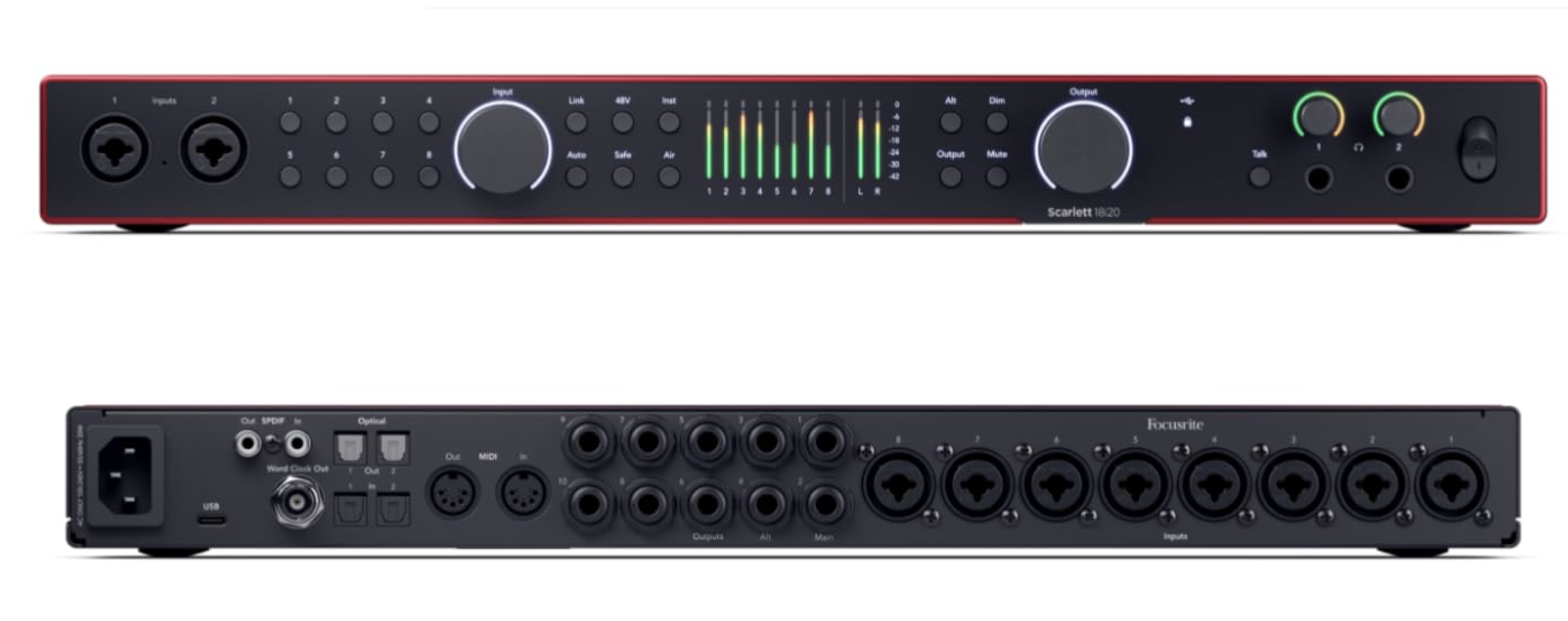 Interface De Audio Focusrite - 18i20 (4th Gen) - Crunch Music