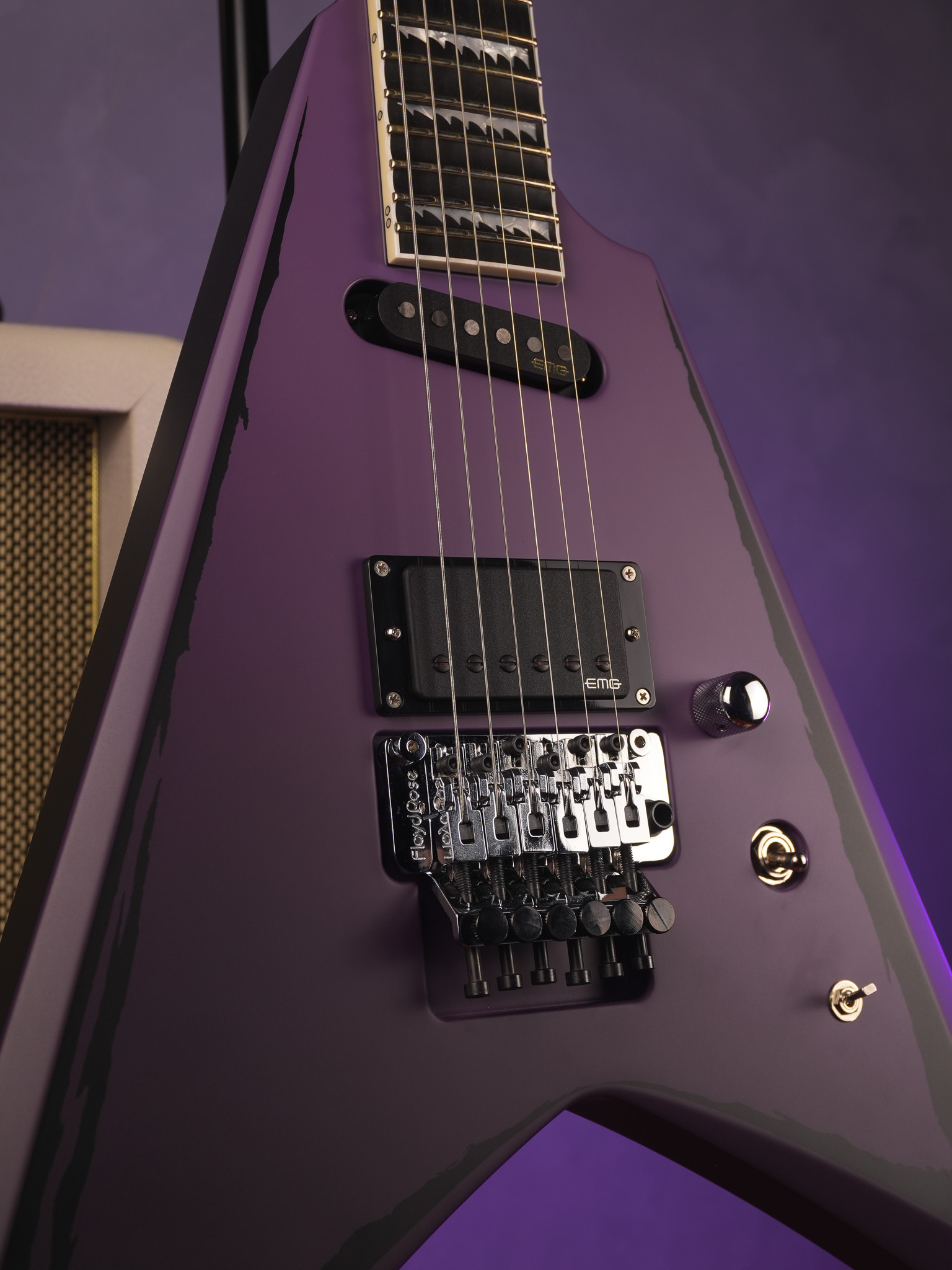 Guitarra Flying V Esp Alexi Laiho Ripped - Custom Shop - Crunch Music