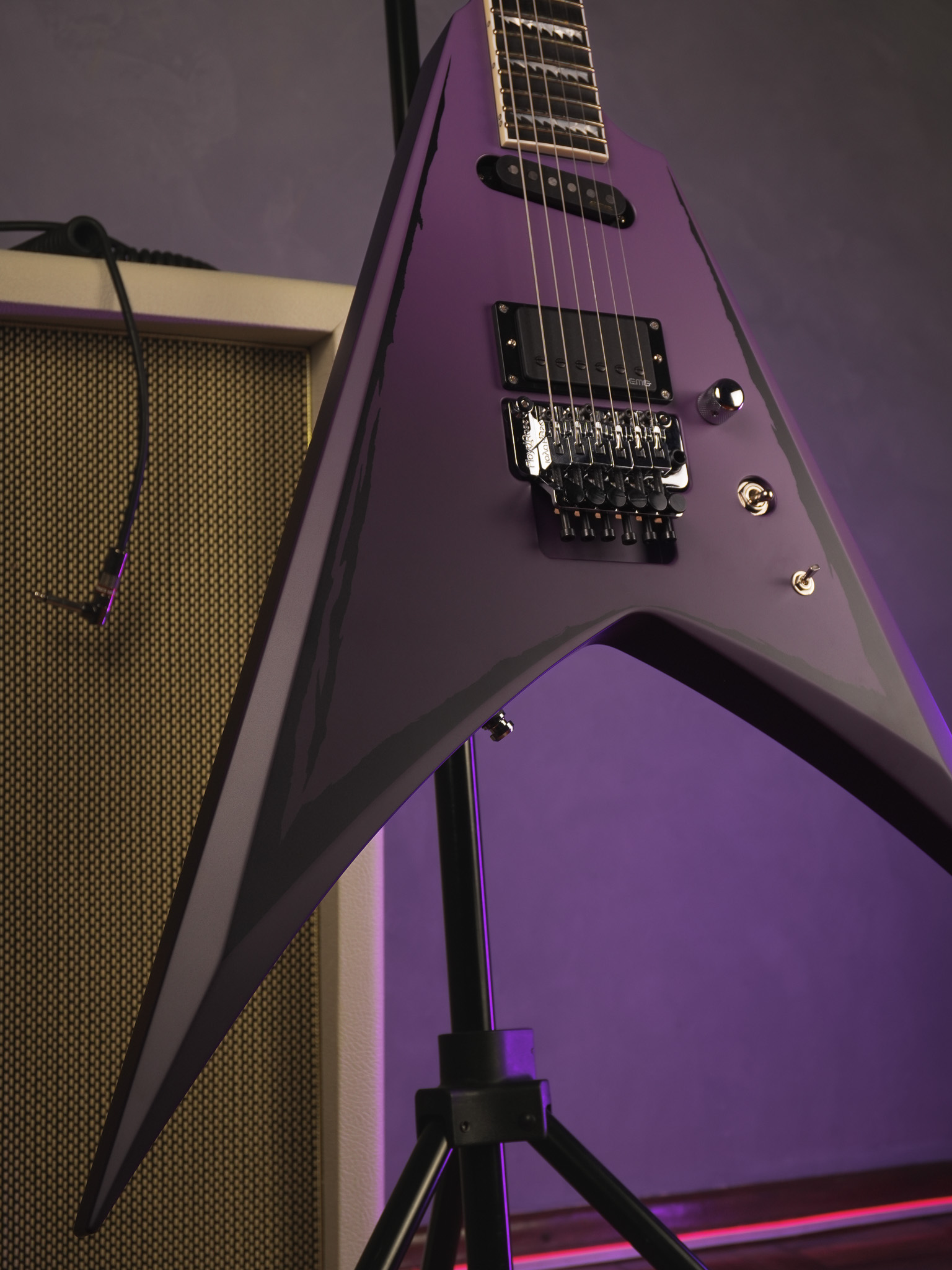 Guitarra Flying V Esp Alexi Laiho Ripped - Custom Shop - Crunch Music