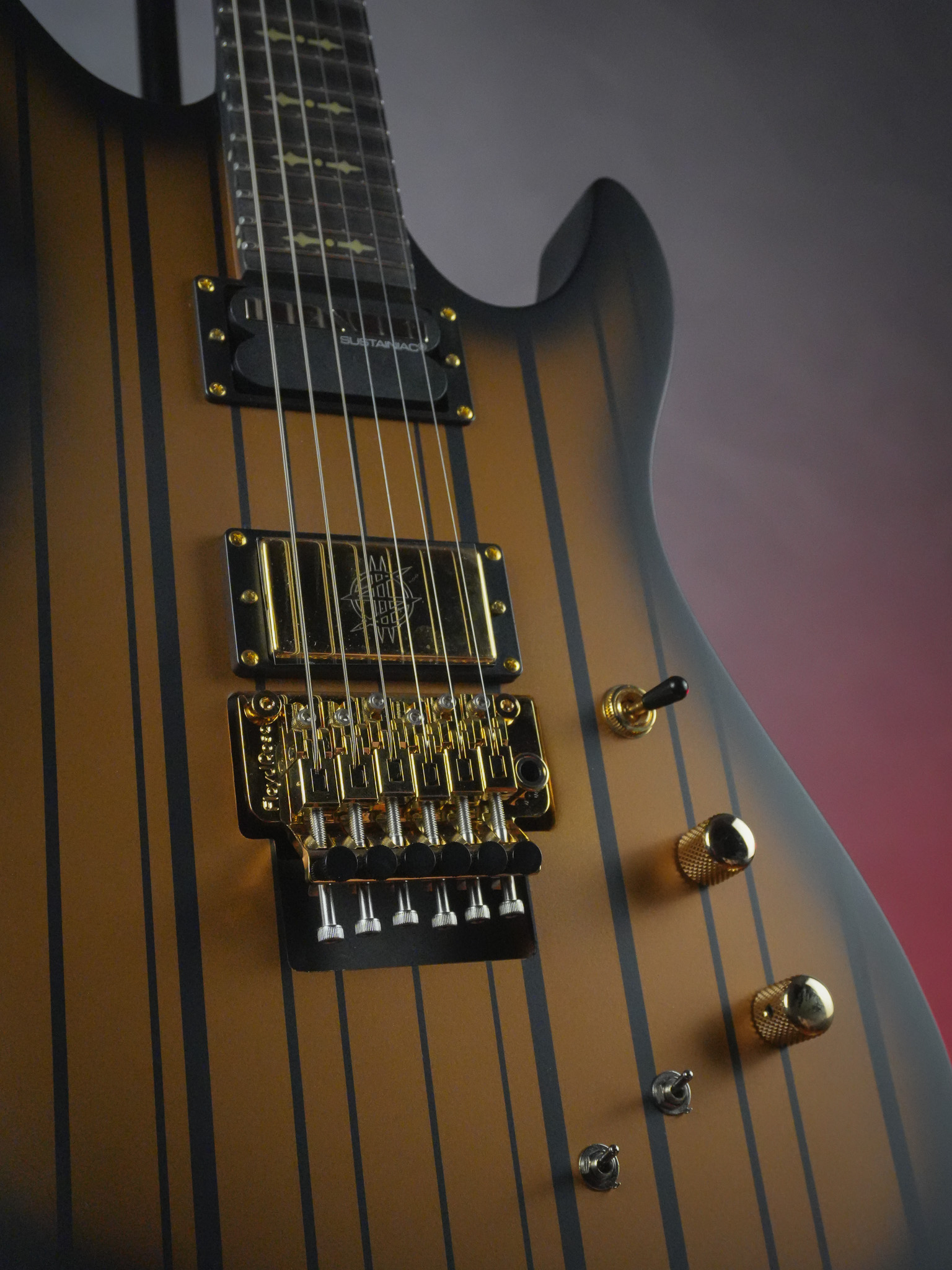Guitarra Schecter Synyster Custom-s Satin Gold Burst #1743 - Crunch Music