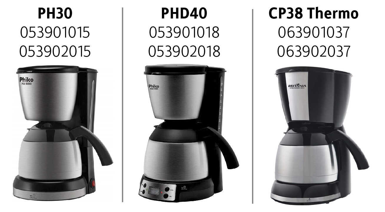 Tampa jarra termica | Cafeteira Philco PH30 053901015 / PHD40 053901018 | Britania CP38 ...