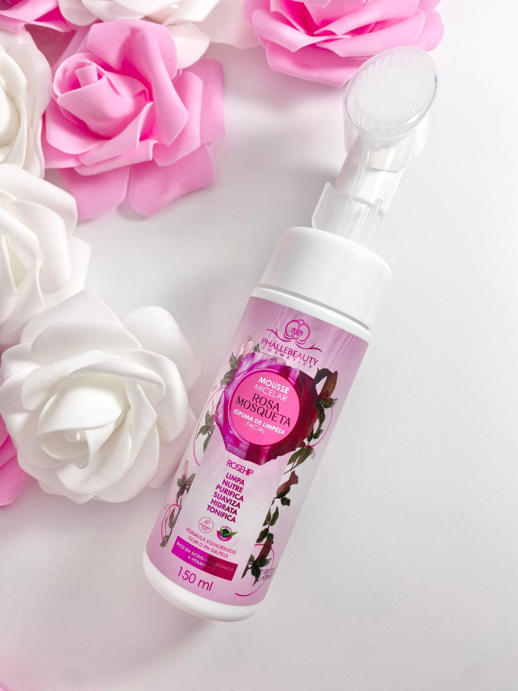 Experimente a suavidade da Mousse Micelar Rosa Mosqueta! Limpeza ...