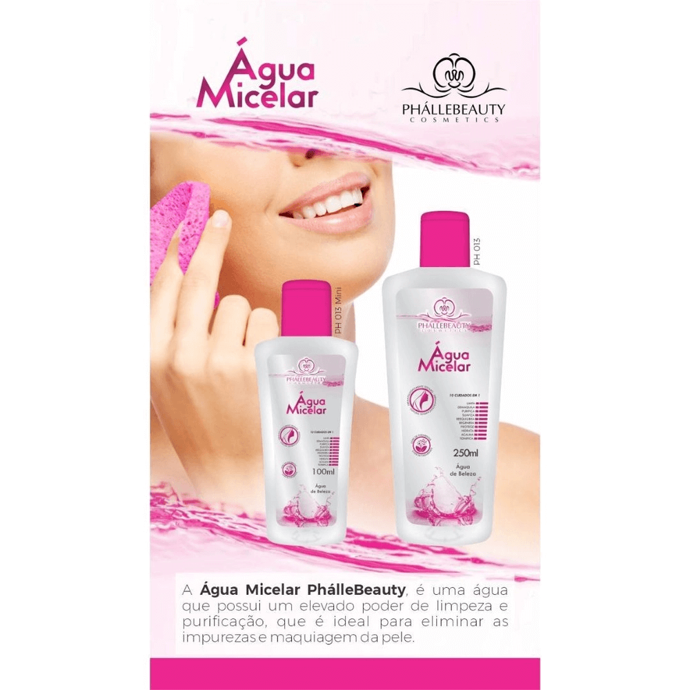 Descubra o poder da Água Micelar PH013 da Phallebeauty - Purifique e renove sua pele hoje ...