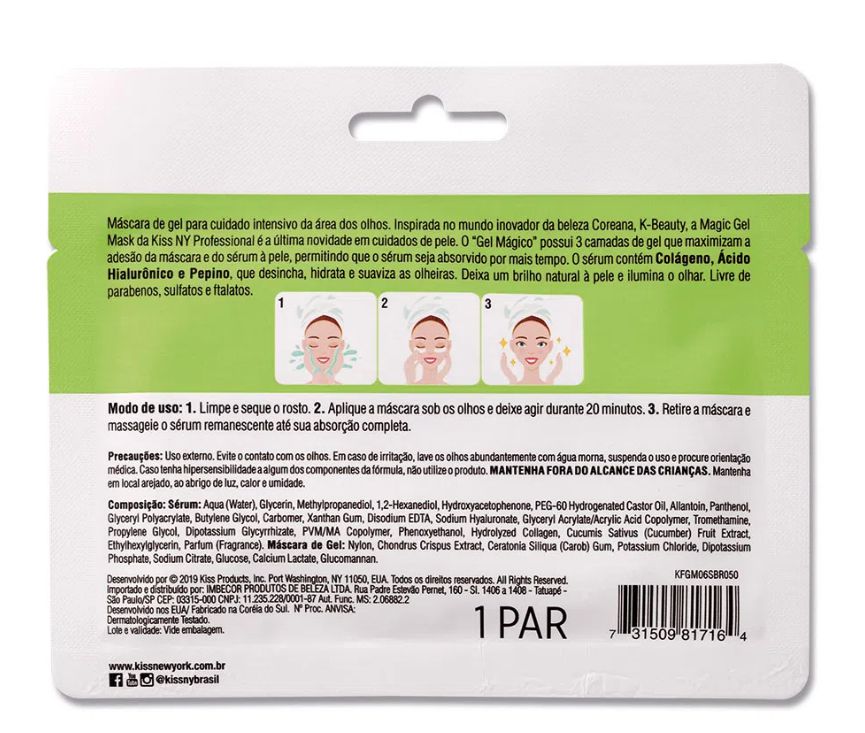 Revitalize seus olhos! Conheça a Magic Gel Eye Mask da Kiss NY agora ...