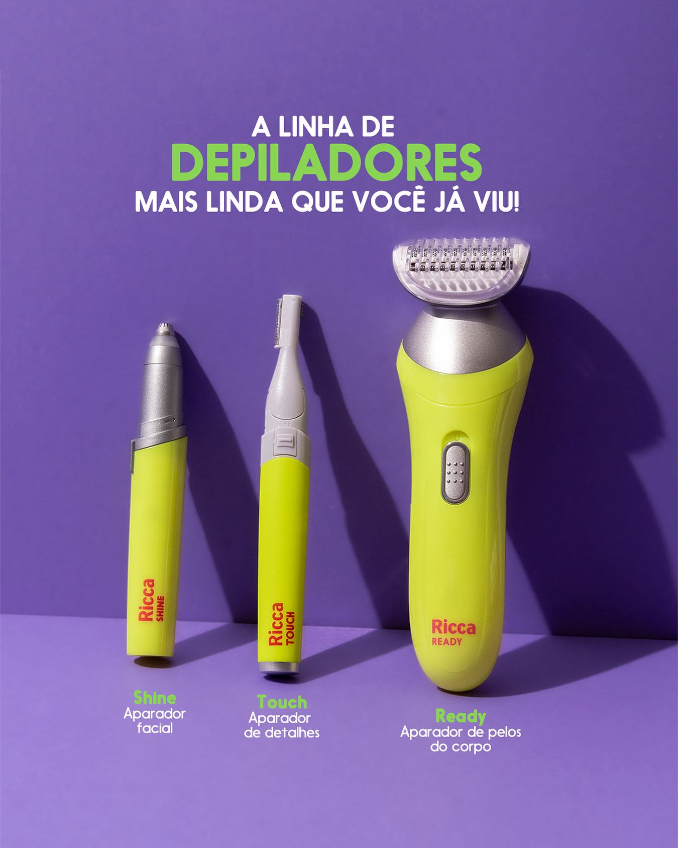 Aparador de Pêlos Corporal Ready - Ricca - Condessa Cosméticos e Perfumaria