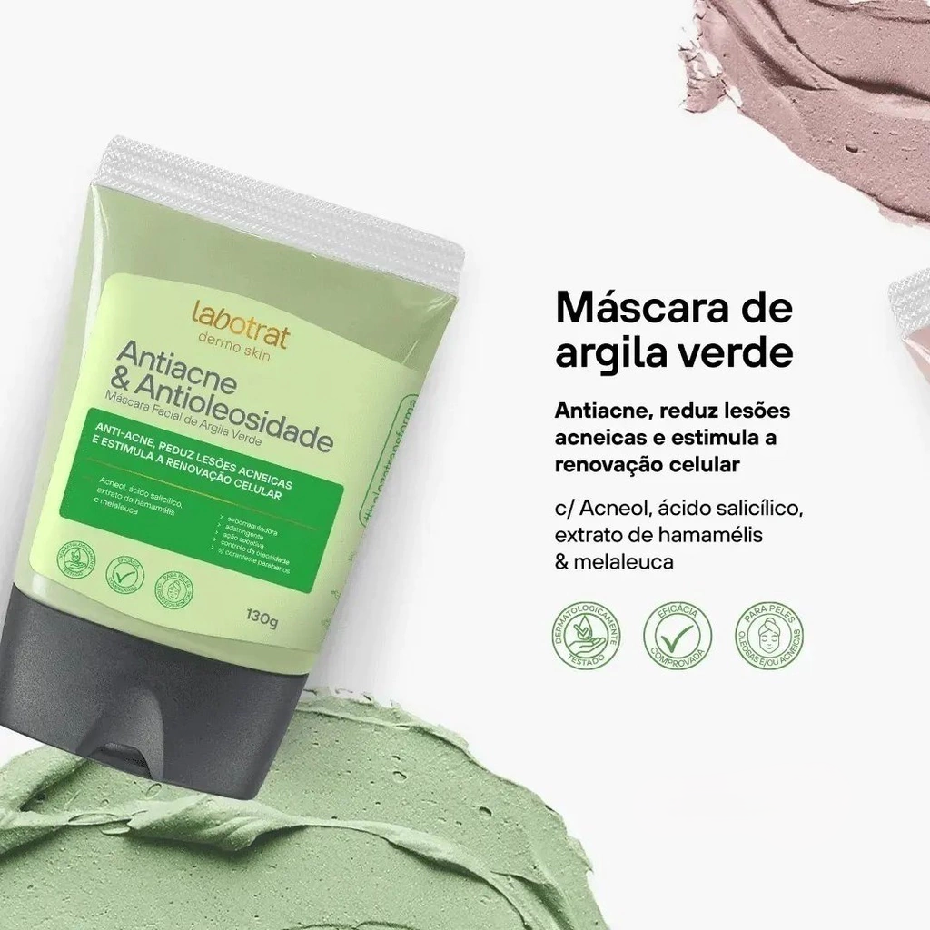 Máscara Facial de Argila Verde 130g - Labotrat - Condessa Cosméticos e ...