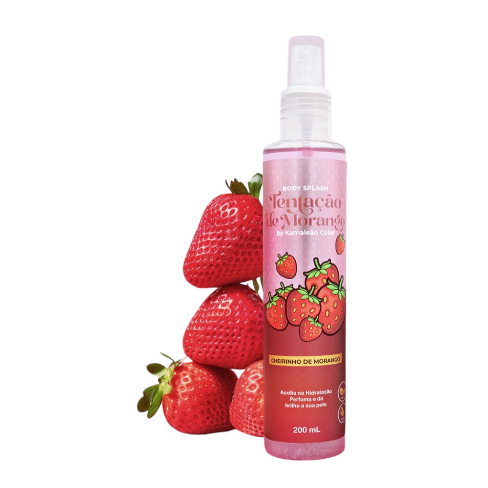 Body Splash Tentação De Morango 200ml - Kamaleão Color - Condessa ...