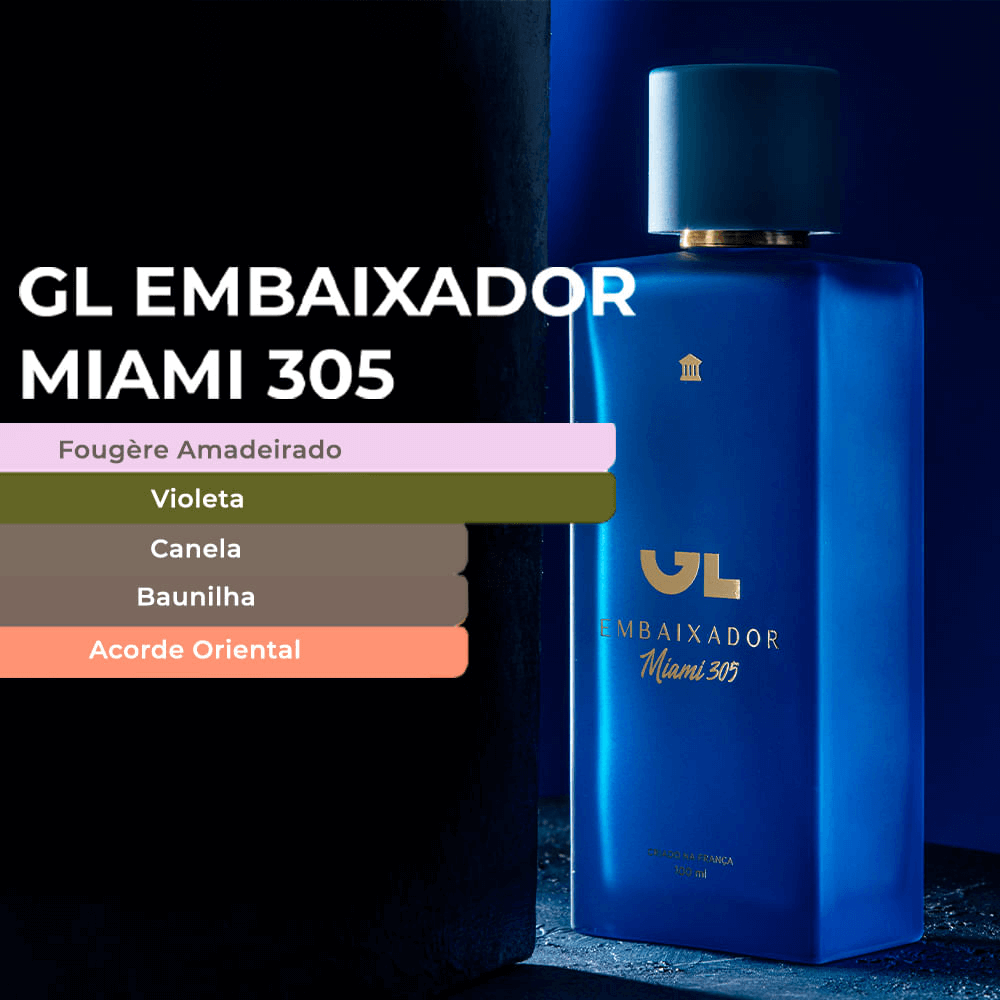 Perfume Embaixador Miami 305 100ml Masculino - Gusttavo Lima - Condessa ...