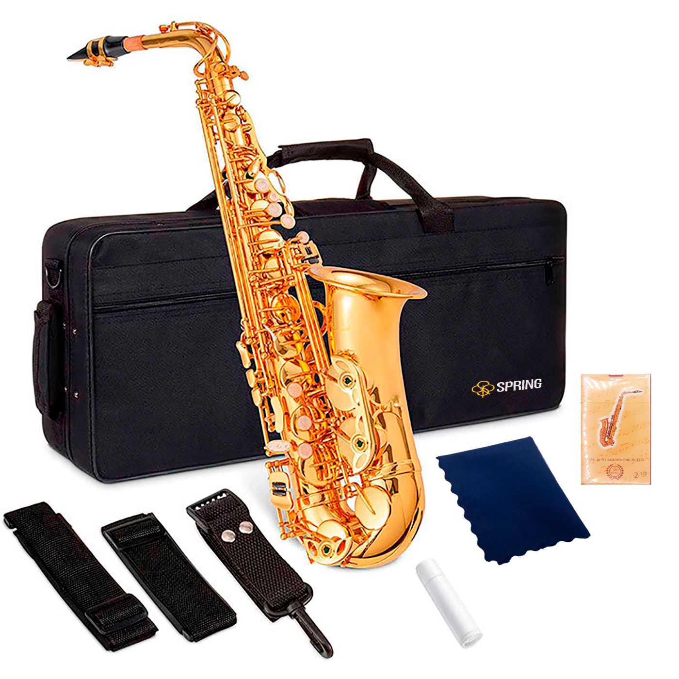 Saxofone Alto Spring SA-500 SP - Mix Visão