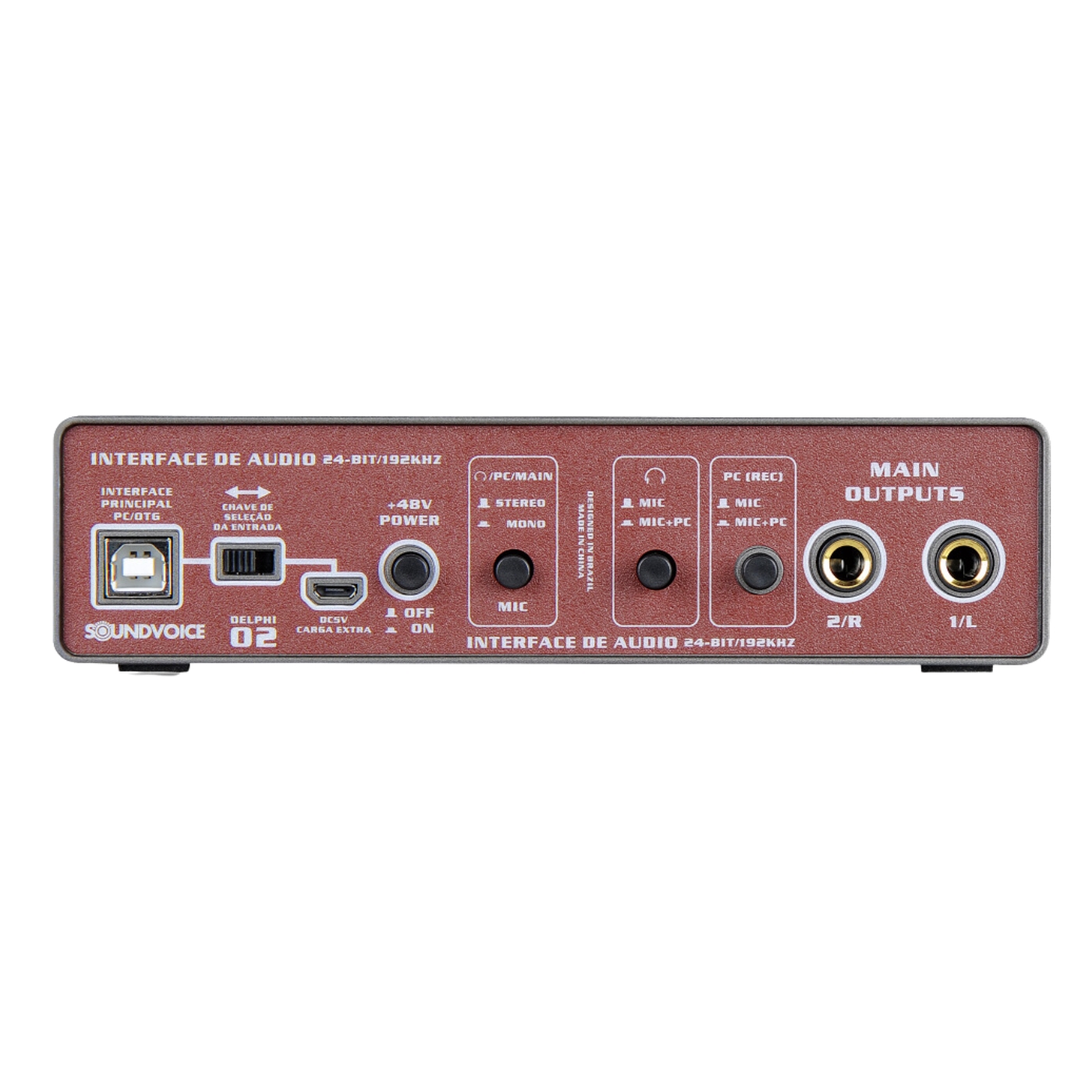 Interface de Audio Delphi-02 Soundvoice - Mix Visão