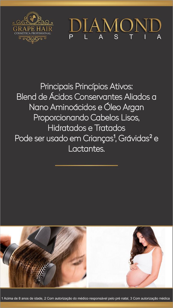 Diamond Plastia - Progressiva Kit 1L - Grape Hair - BH Beleza ...