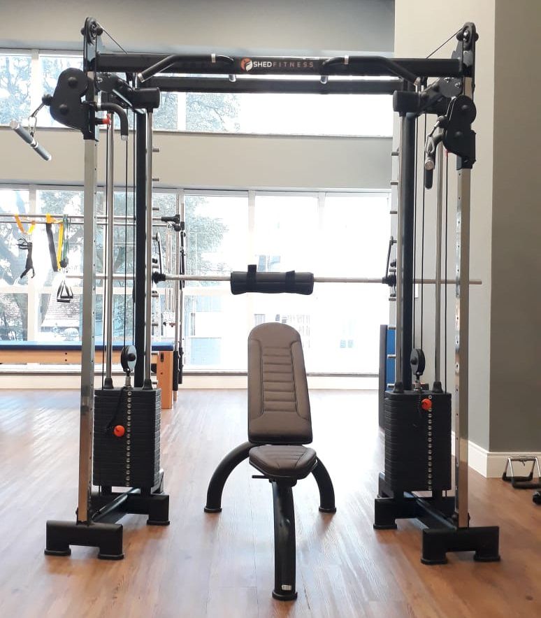 Super Kit Smith Cross 160kg + Banco Regulável Profissional - Casa da ...