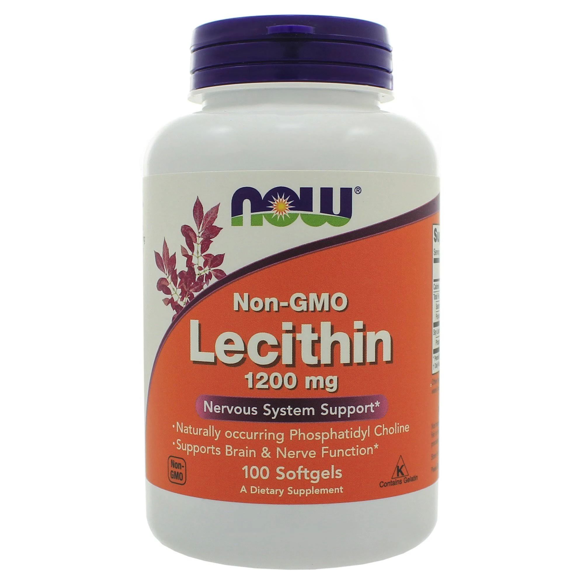 Lecitina (lecithin) 1200 Mg 100 Softgels Now Foods - Todas Vitaminas ...