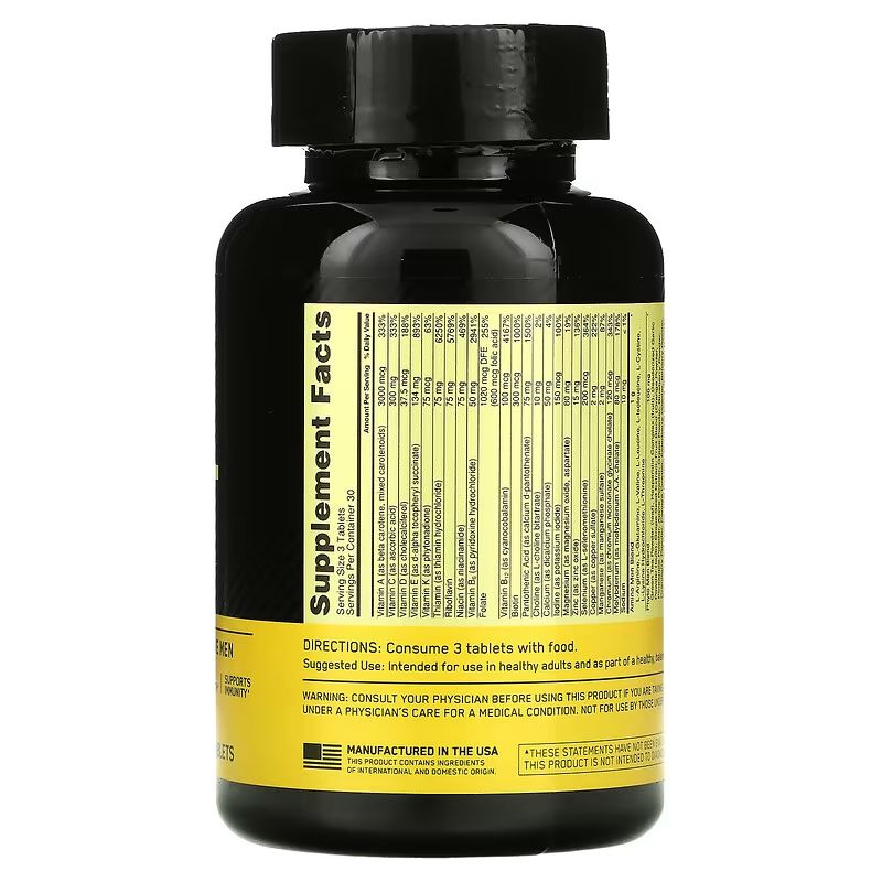 OPTI-MEN - Optimum Nutrition (150 cápsulas) - Todas Vitaminas: Suplementos Importados e Nacionais