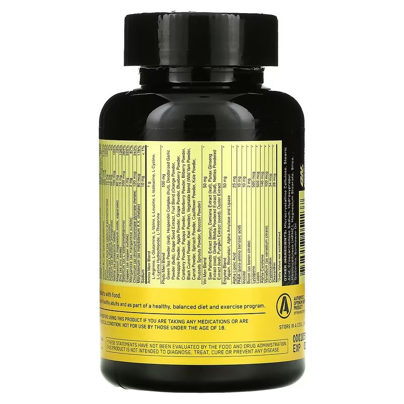 OPTI-MEN - Optimum Nutrition (150 cápsulas) - Todas Vitaminas: Suplementos Importados e Nacionais