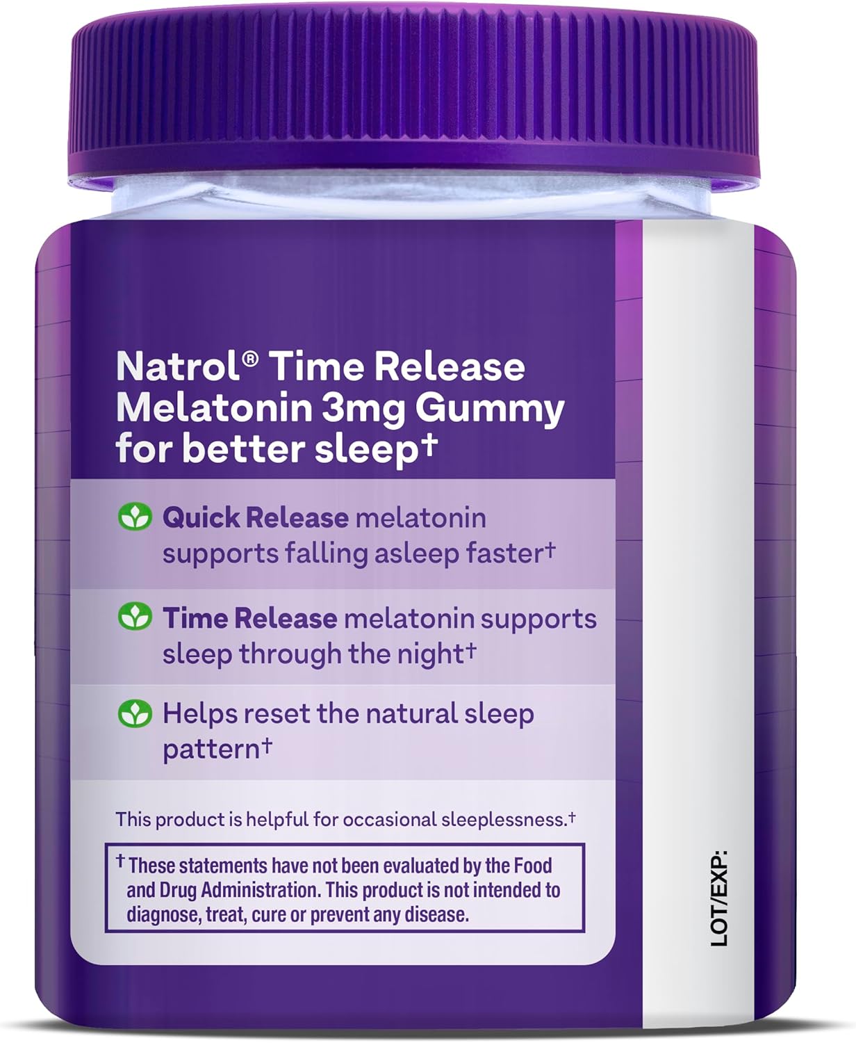 Melatonina 3mg Time Release 65 Gomas Sabor Morango Natrol - Todas ...