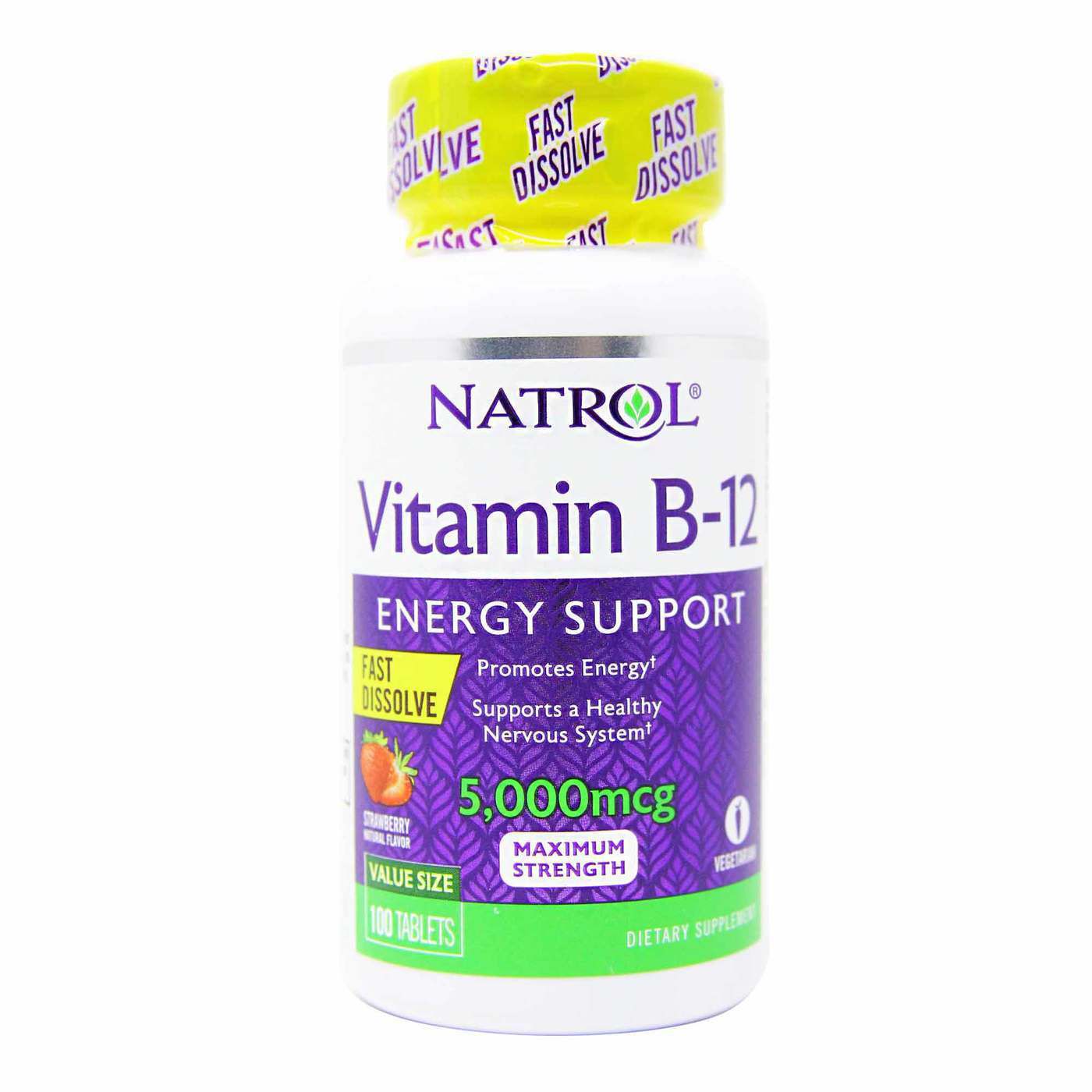 Vitamina B12 5,000mcg 100tbs Natrol Sublingual - Todas Vitaminas ...