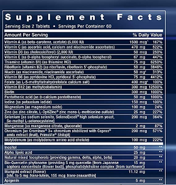 Life Extension, One-Per-Day Tablets 60 Tabs Multivitaminico - Todas ...