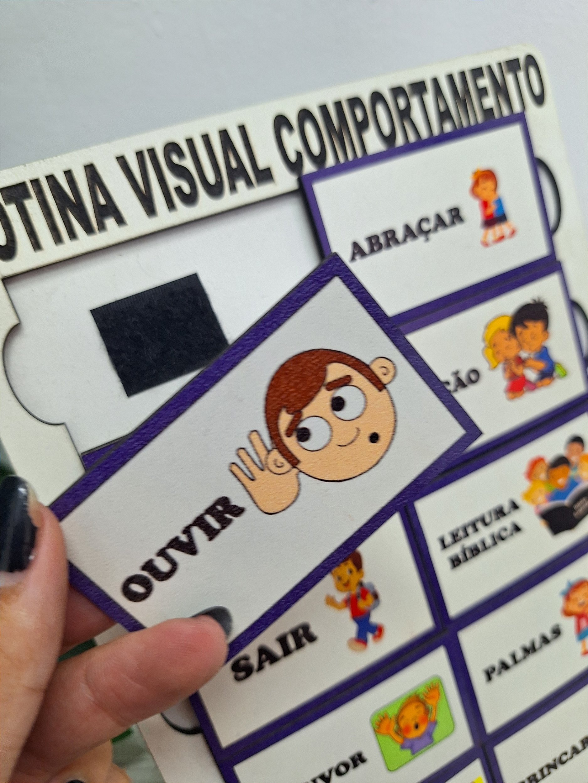 Rotina Visual Comportamento - Quadro - Loja da Academia do Autismo