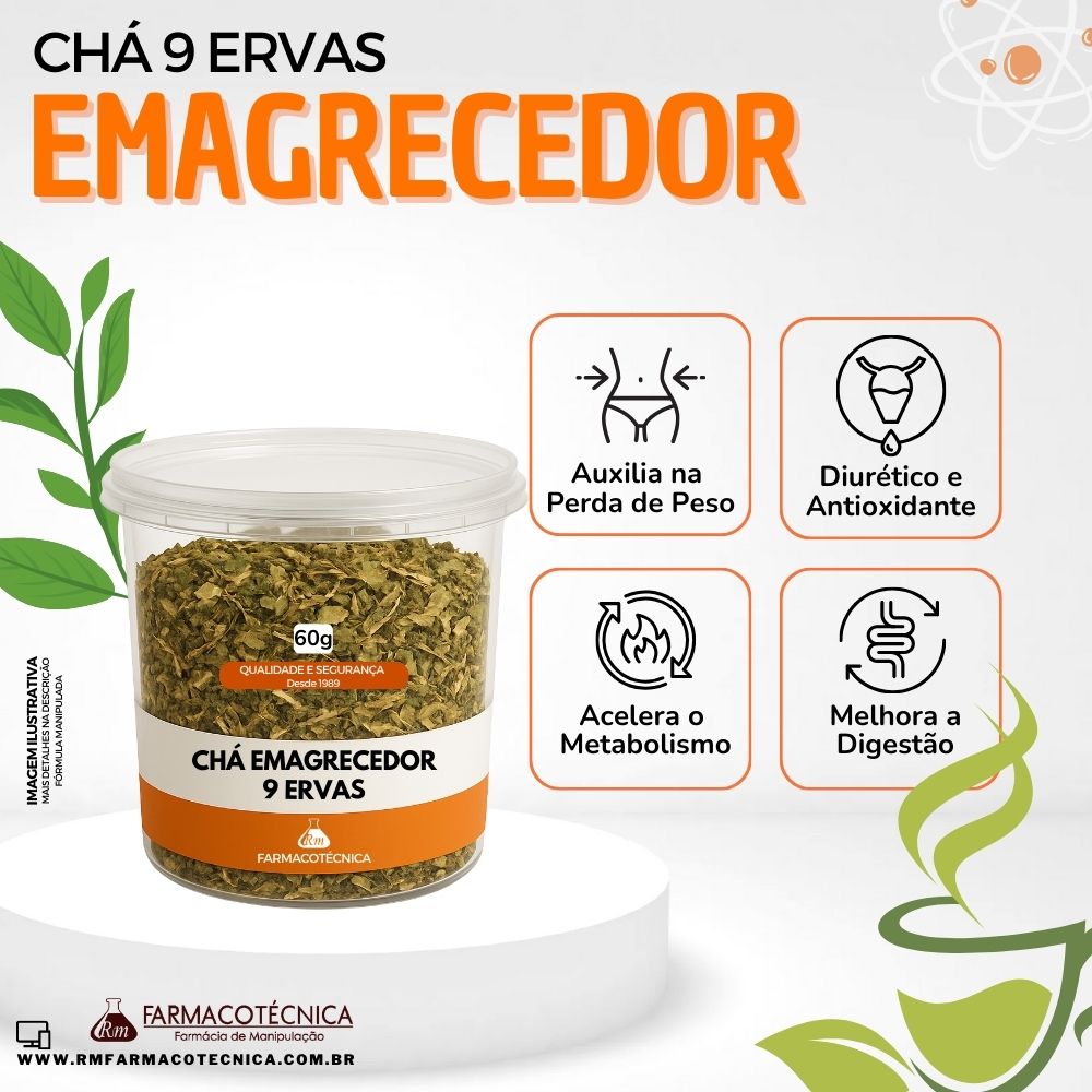 Chá Emagrecedor 9 Ervas – Emagrecimento Natural e Detox ...