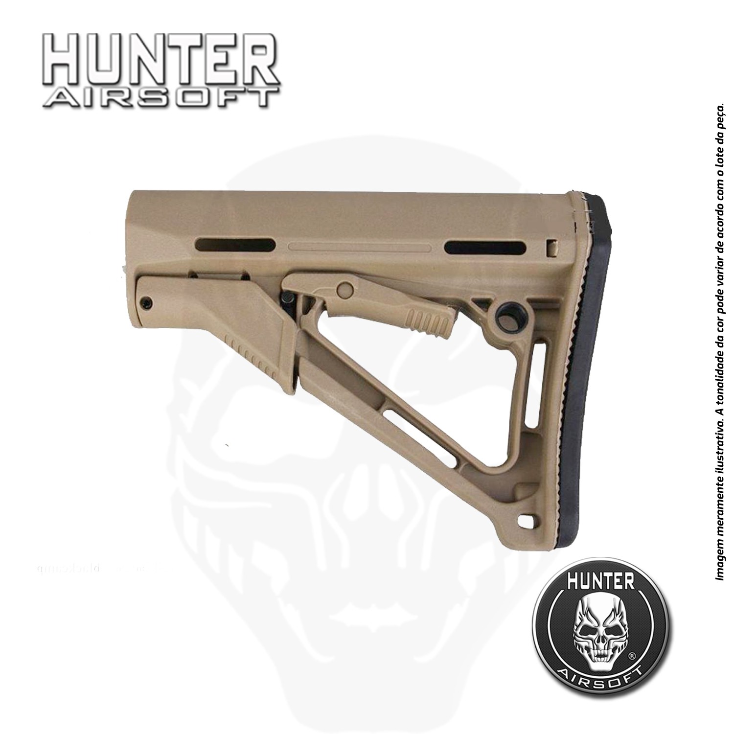 Coronha (stock) CTR M4/M16 réplica Tan - Magpul - Hunter Airsoft