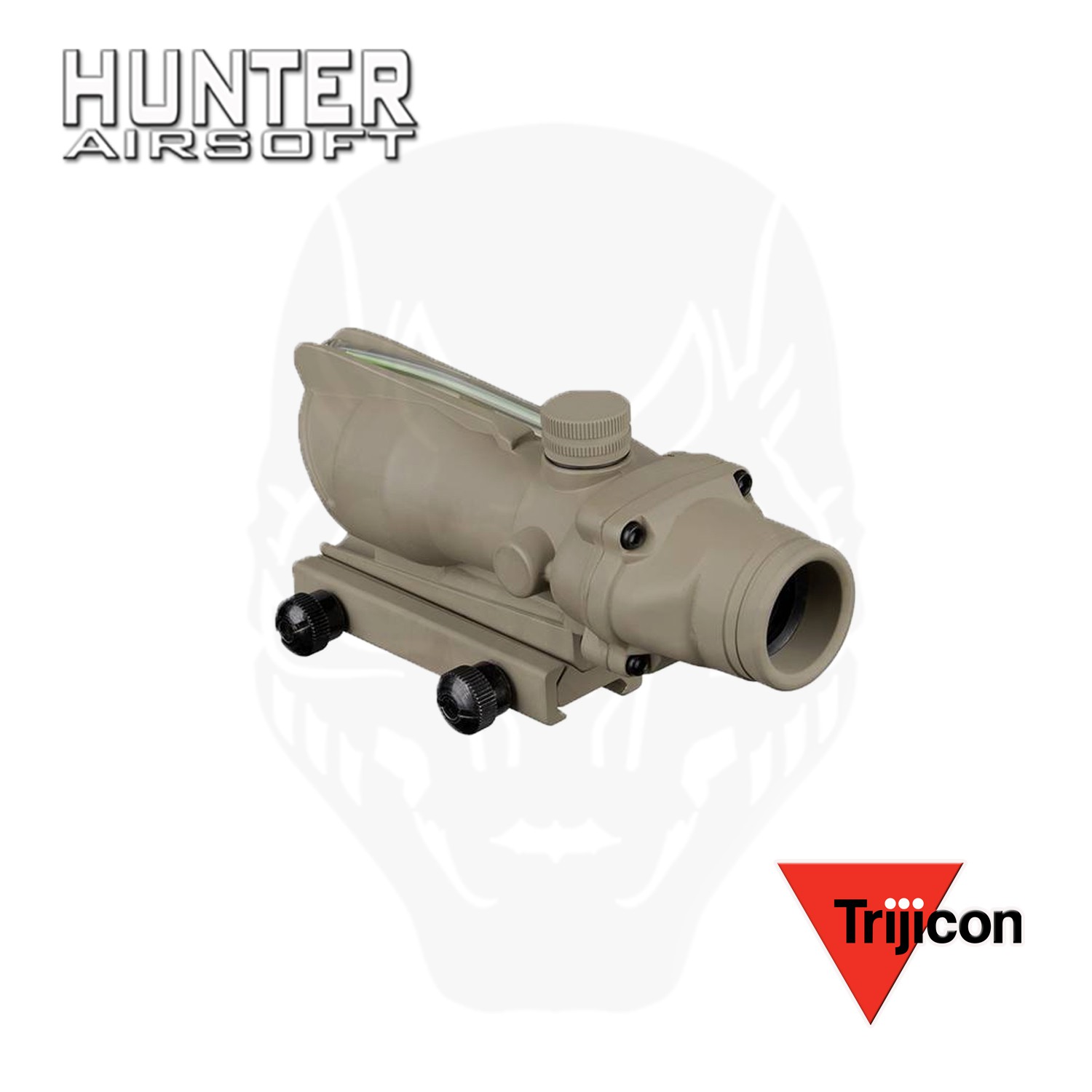 Red Dot mod ACOG 4x32 fibra ótica 22mm tan réplica - Trijicon - Hunter ...