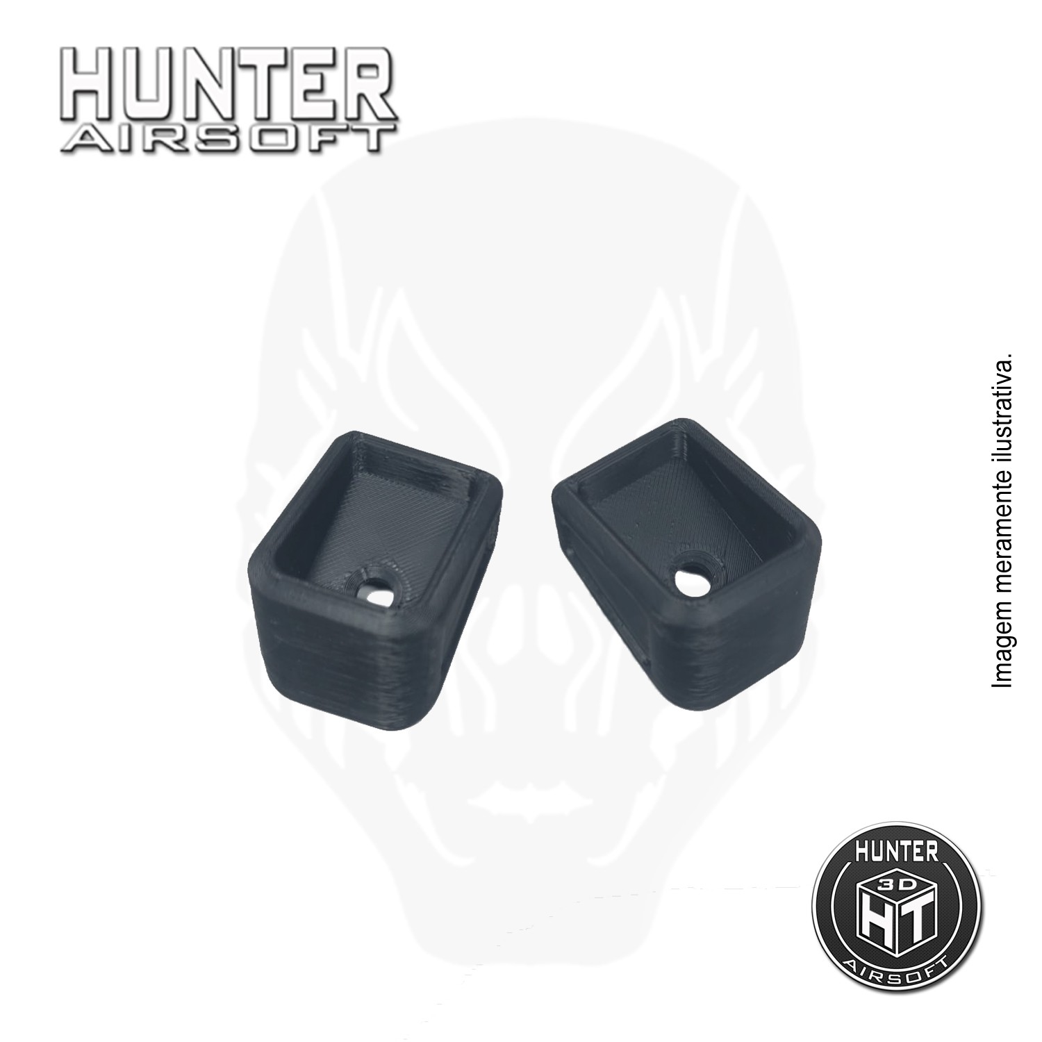 Base magazine longo Glock G17 / G18 GBB 3D (2 peças) - Hunter Airsoft ...