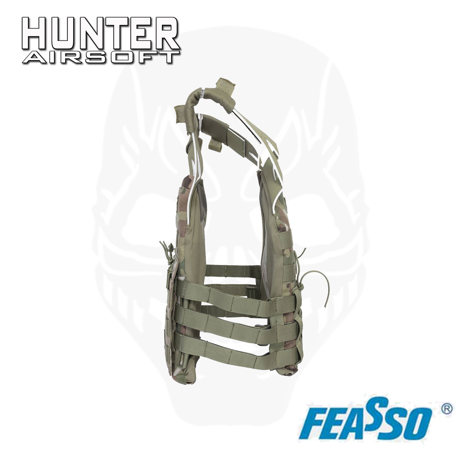 Colete tático Plate Carrier JPC FJA180 Multicam - FEASSO - Hunter Airsoft