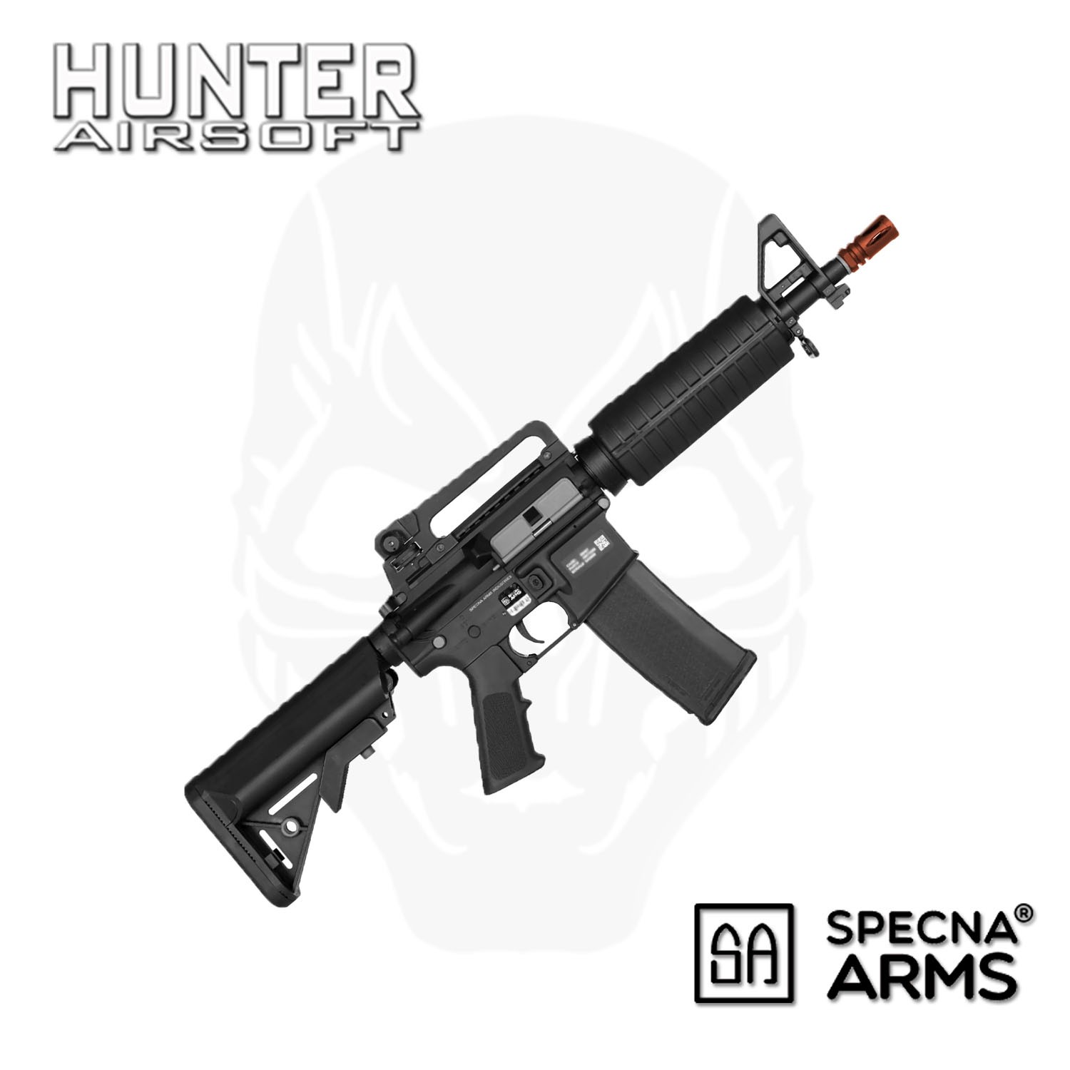 Rifle Airsoft AEG M4 Carbine SA-C02 Core Black - Specna Arms - Hunter ...