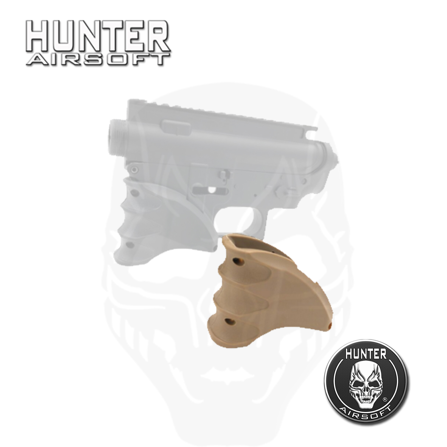 Front Grip Tático Mag Well M4 tan - Hunter Airsoft - Hunter Airsoft
