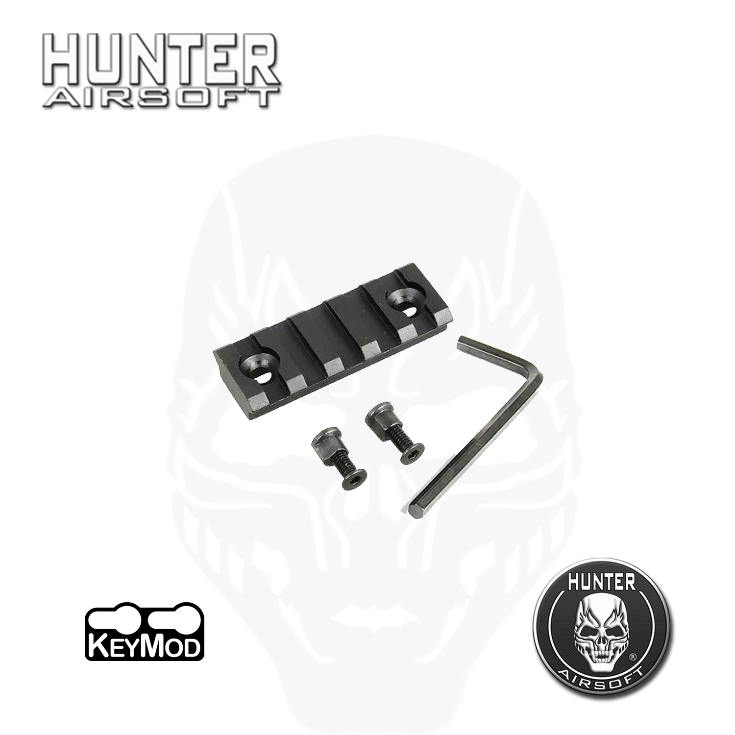 Kit Bipé Atlas metal 360º + trilho Keymod 20 mm preto - Hunter Airsoft ...