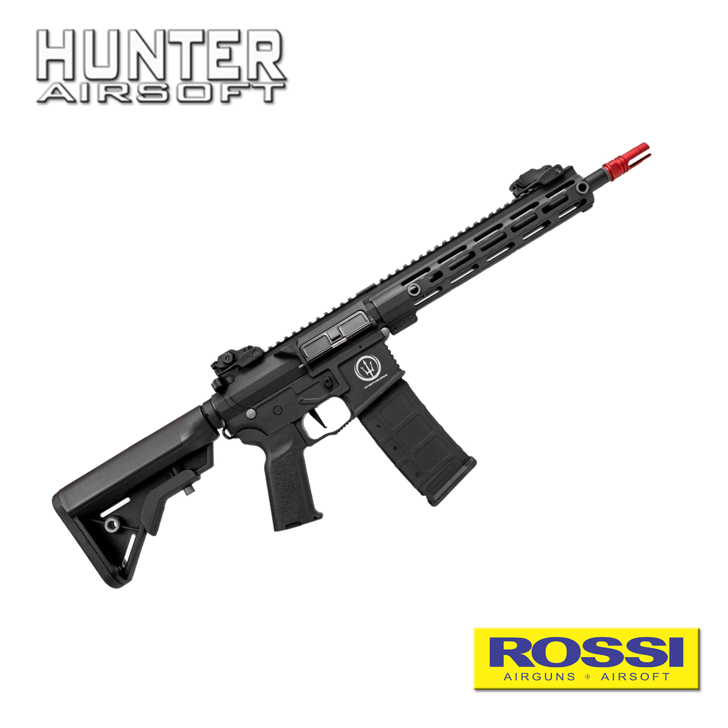 Rifle Airsoft AEG AR15 Neptune 10" Plus - Rossi - Hunter Airsoft