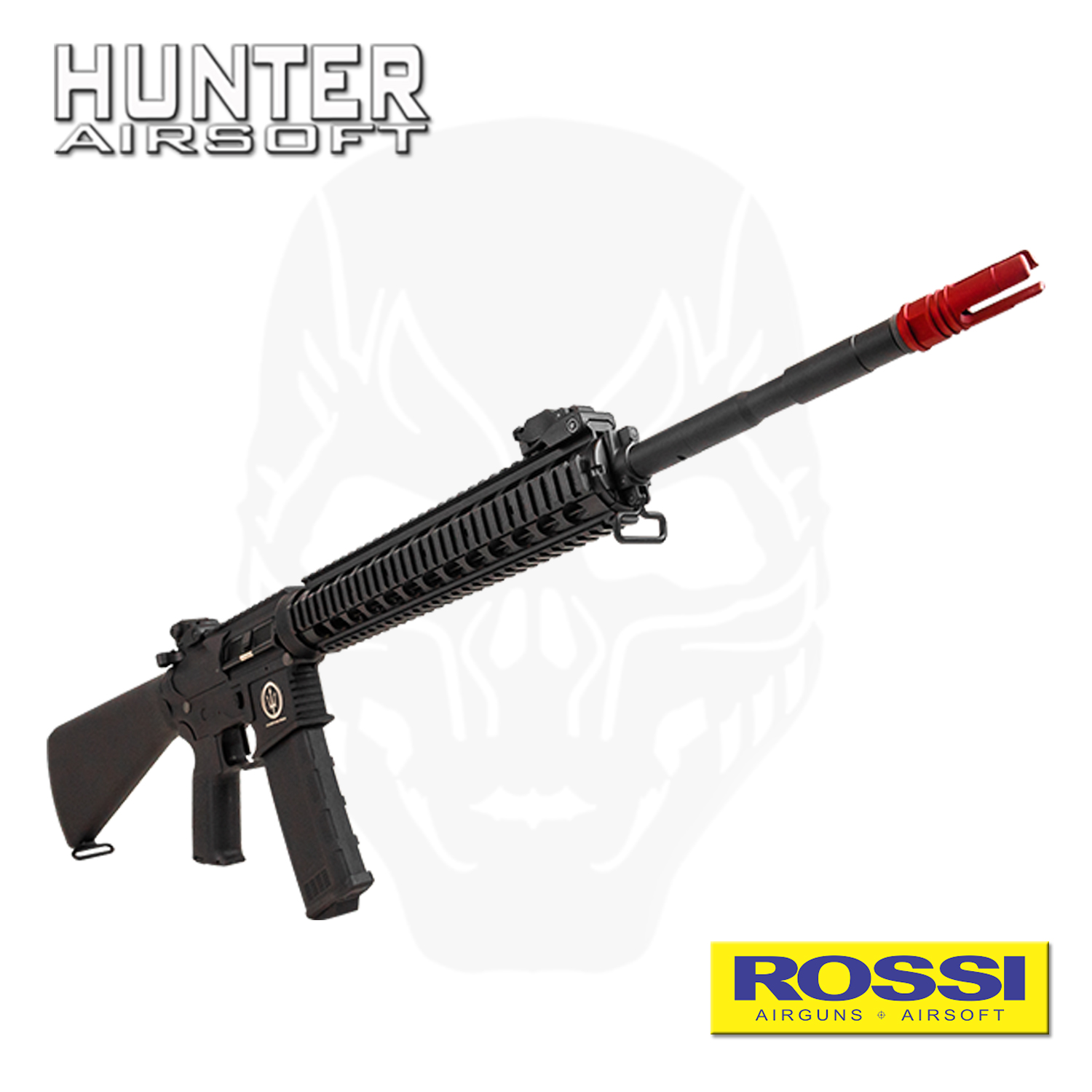 Rifle Airsoft AEG AR15 Neptune DMR Plus - Rossi - Hunter Airsoft