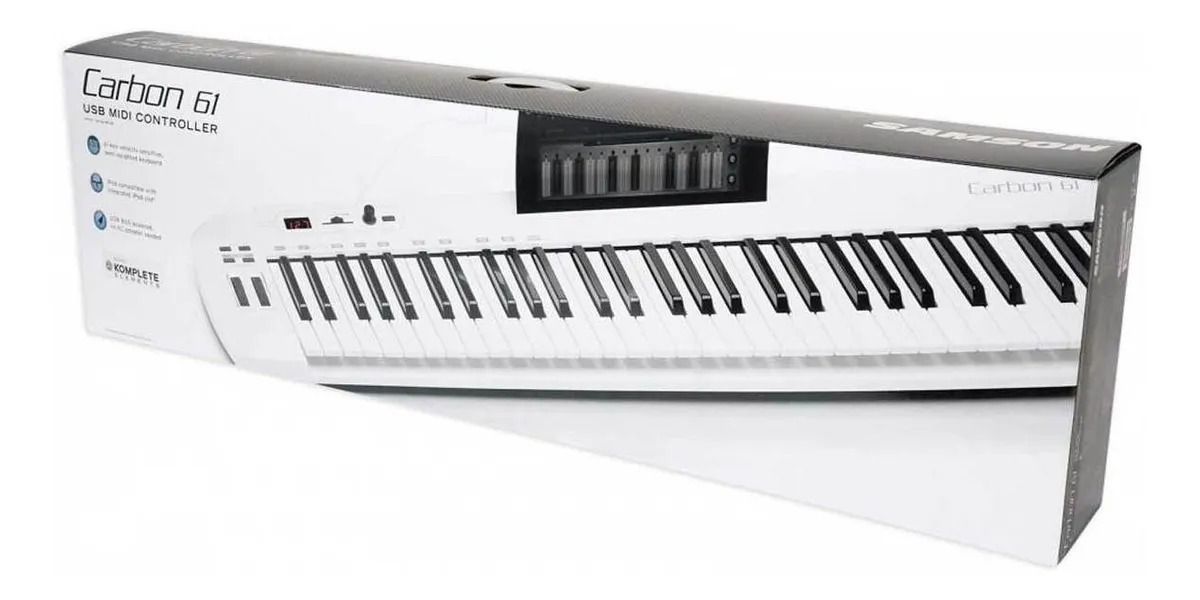 TECLADO CONTROLADOR MIDI USB 61 SAMSON CARBON 61 - Musical RIFF - Loja ...