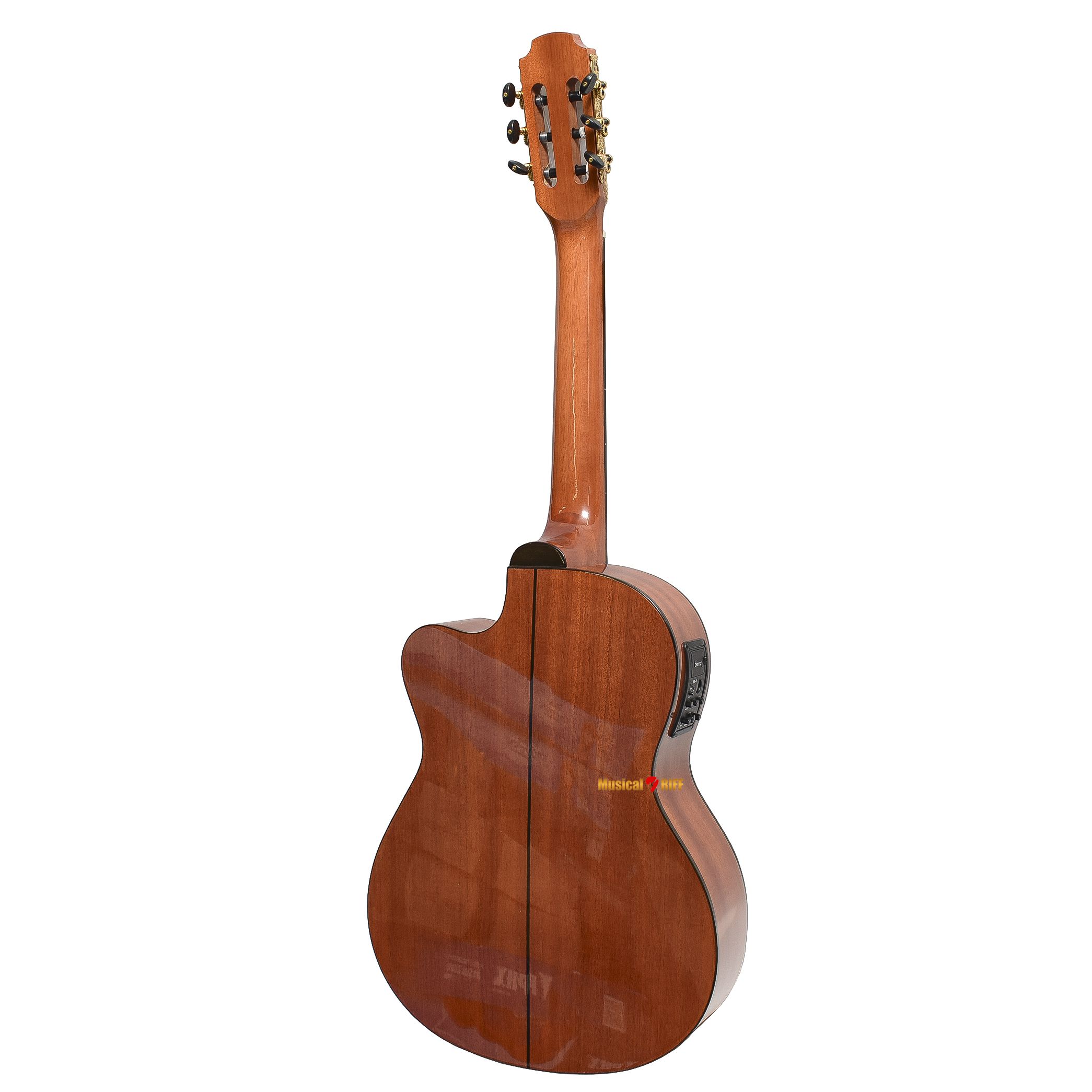 VIOLÃO NYLON CLASSICO BENSON GC100CE N ELETRICO NATURAL - Musical RIFF ...