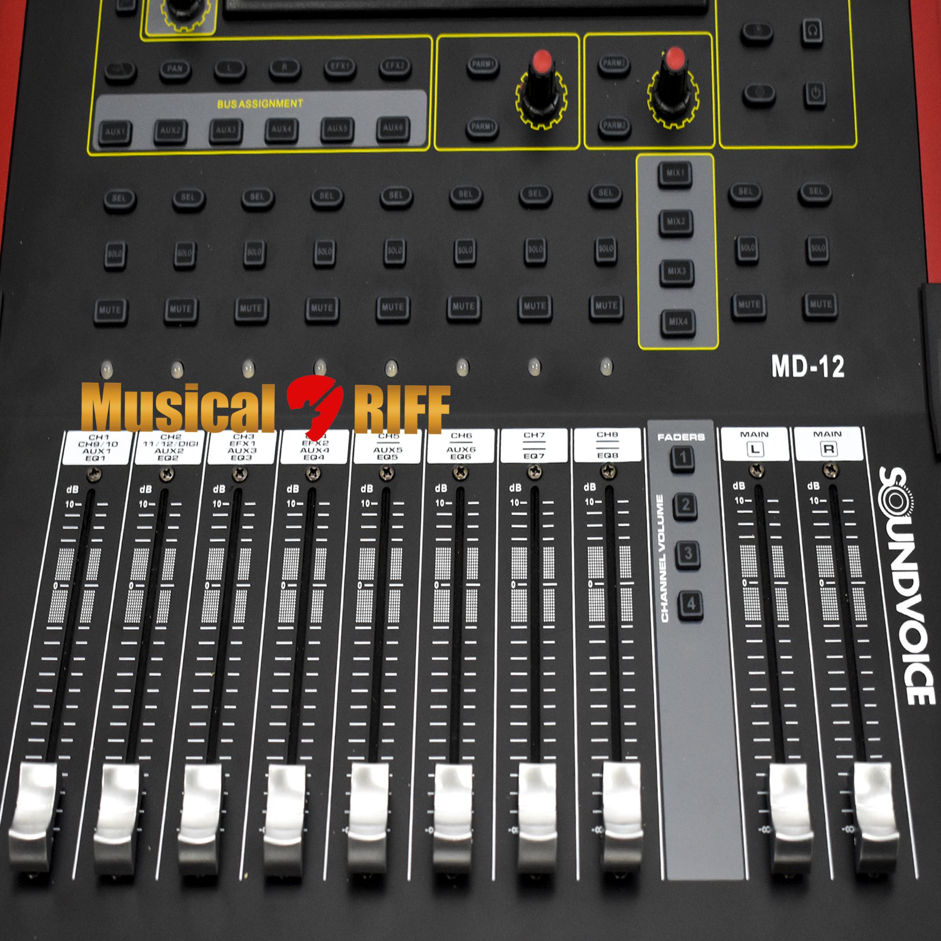 MESA DIGITAL AUREA MD-12 CANAIS SOUNDVOICE - Musical RIFF - Loja de Instrumentos Musicais