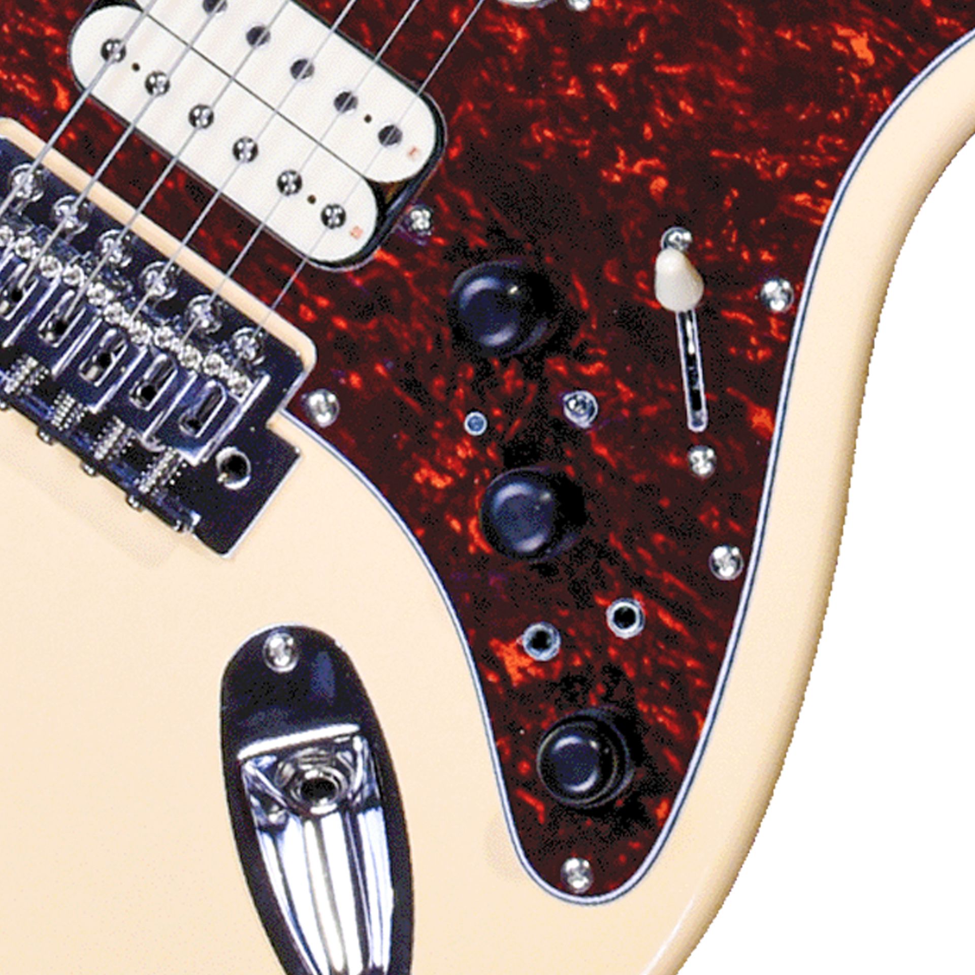 GUITARRA ELETRICA MICHAEL ROCKER CREAM STRATO COM EFEITO - Musical RIFF ...