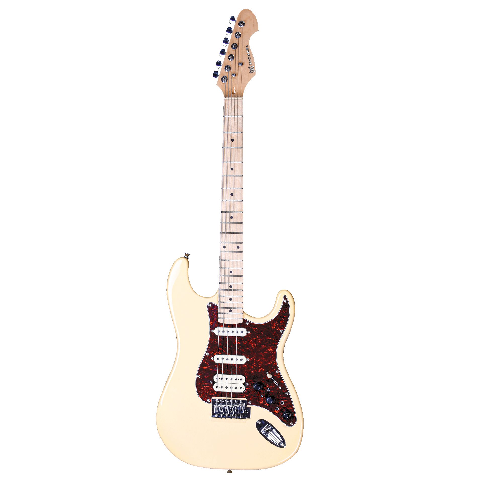 GUITARRA ELETRICA MICHAEL ROCKER CREAM STRATO COM EFEITO - Musical RIFF ...