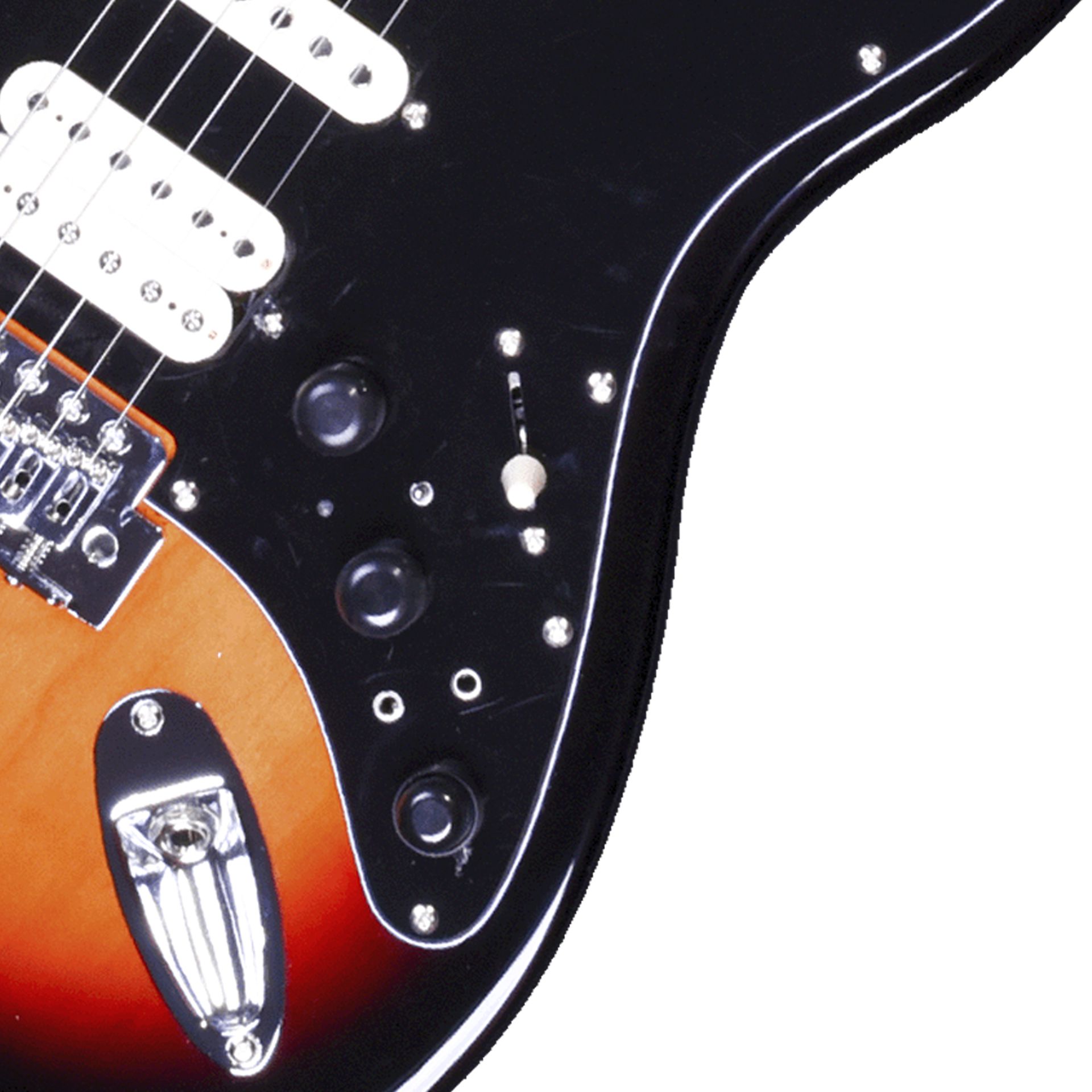 GUITARRA ELETRICA MICHAEL ROCKER SUNBURST STRATO COM EFEITO - Musical ...