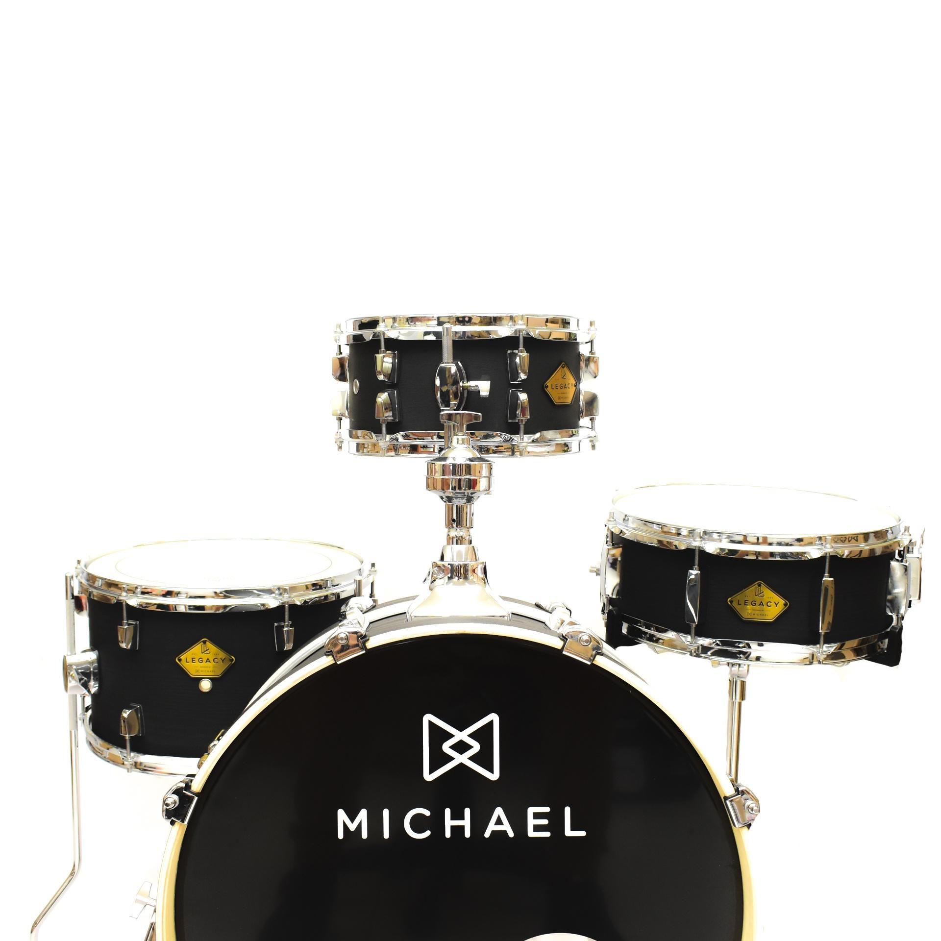 BATERIA MICHAEL LEGACY DML410 SHELL PACK BUMBO 20 MATT BLACK - Musical ...