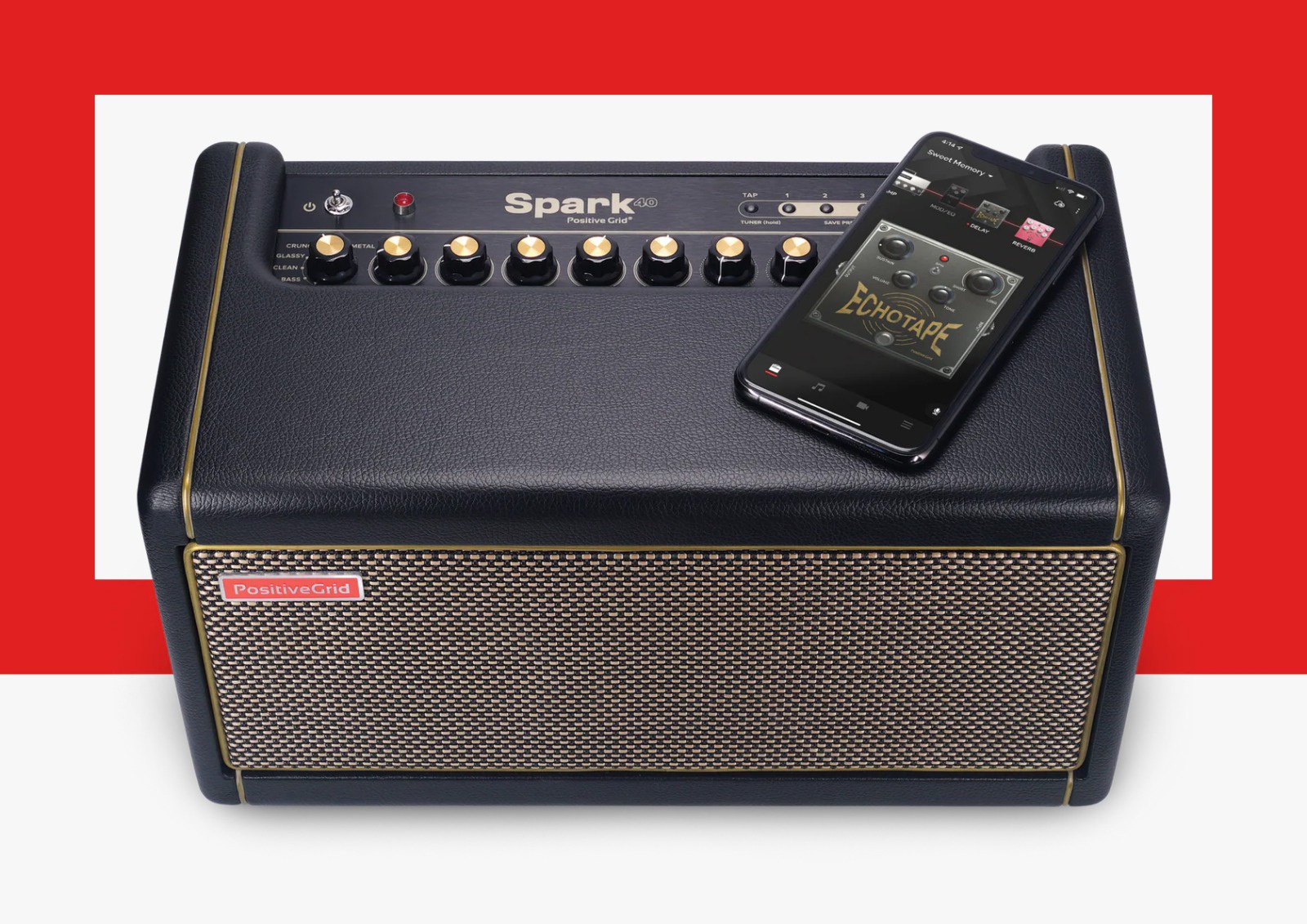 AMPLIFICADOR POSITIVE GRID SPARK 40 GUITARRA BLUETOOTH - Musical RIFF ...