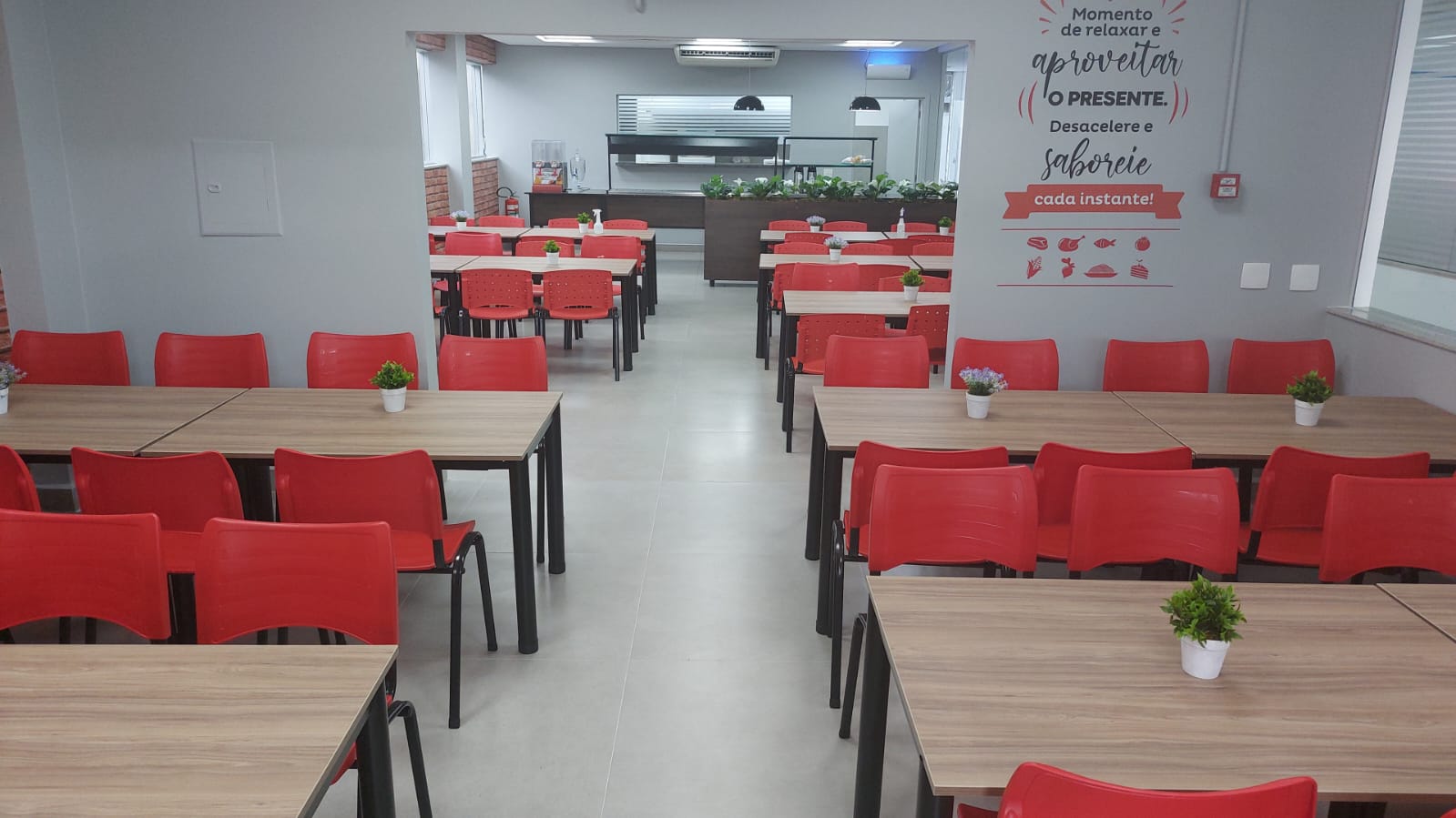 Mesa para Refeitório 4 lugares - Móveis corporativos