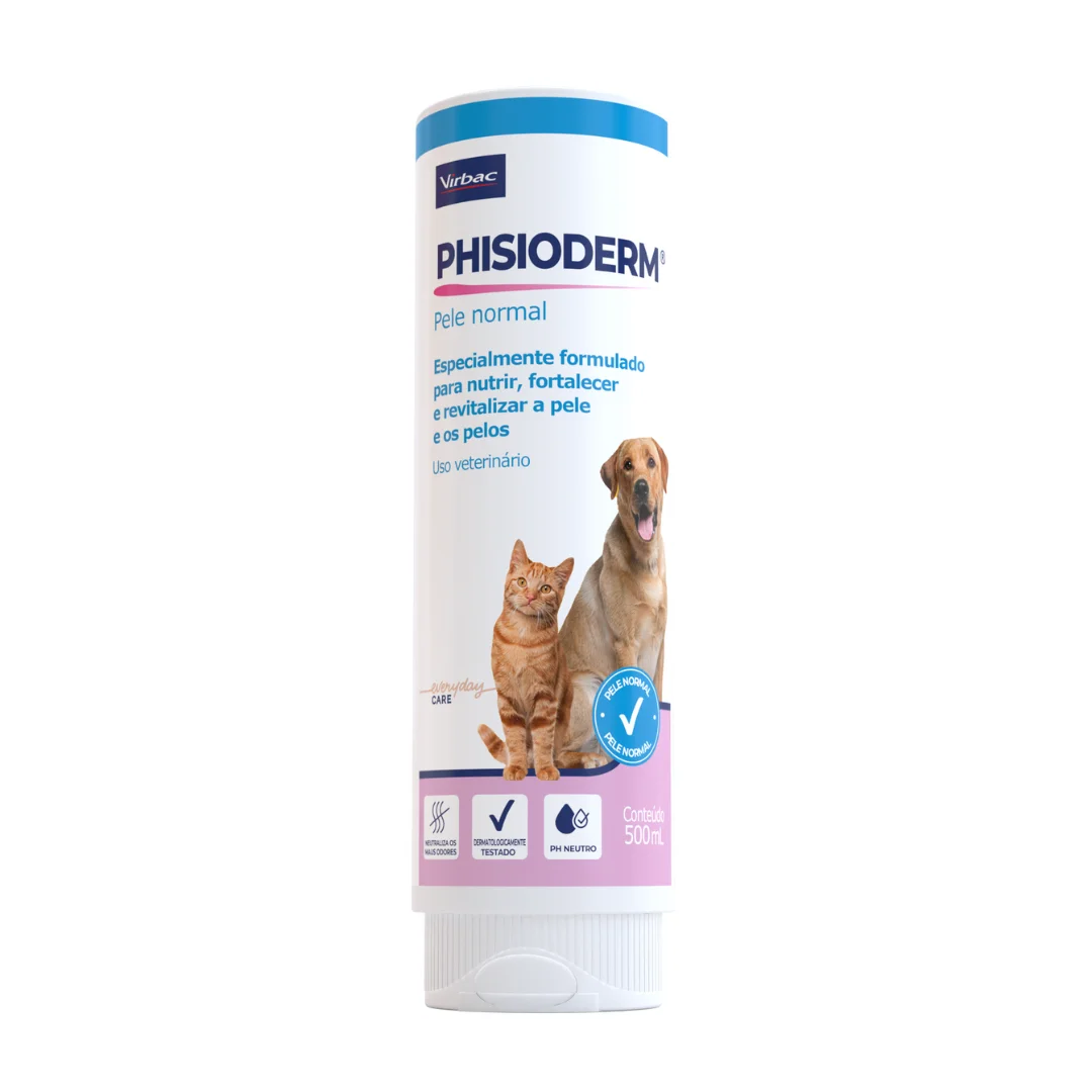 Shampoo Phisioderm Para Pele Normal Cães e Gatos - Loja | Blumerkpontocom