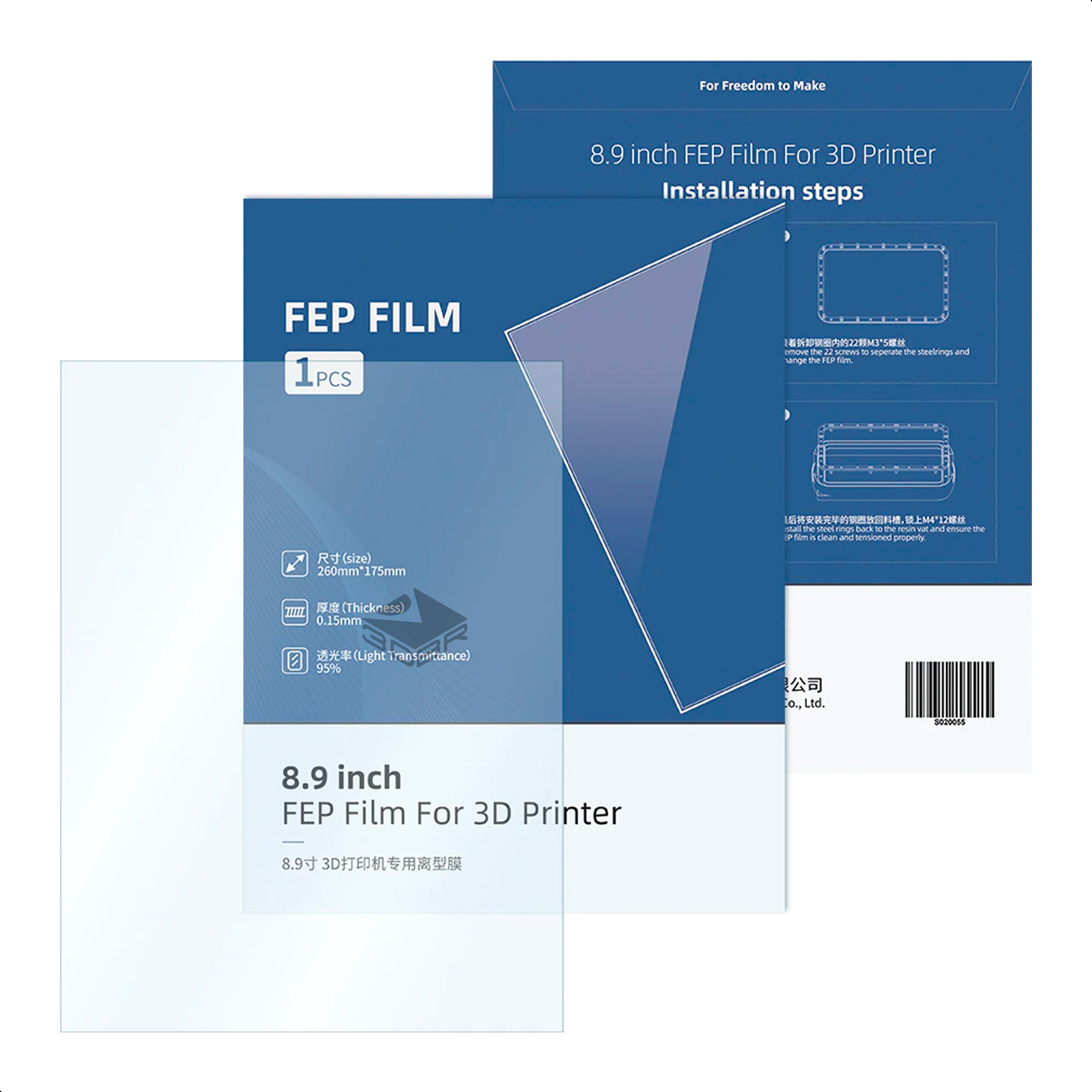 1x FEP Film para Anycubic Photon Mono X, Mono X 6K, Mono X 6Ks, Mono X ...