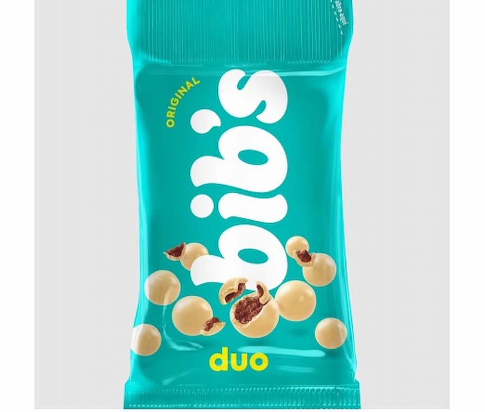 Chocolate Bibs Duo com 18 unidades de 40g | Mercadoce - Mercadoce - Doces, Confeitaria e Embalagem