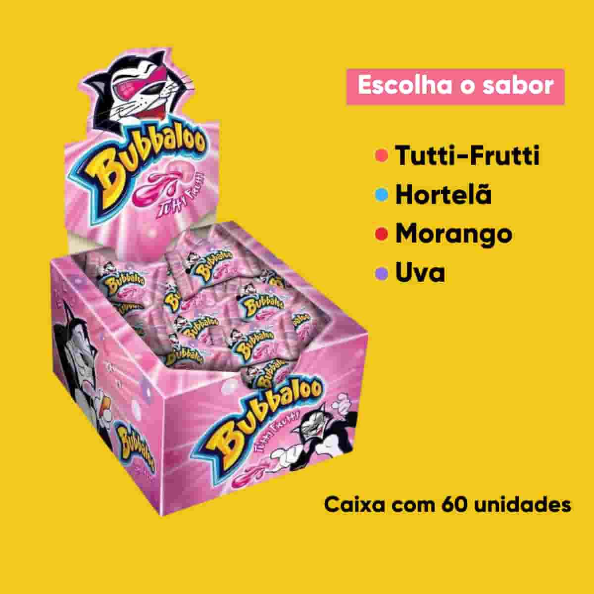 Chiclete Bubbaloo com 60 unidades Mondelez Escolha o Sabor | Compre na ...