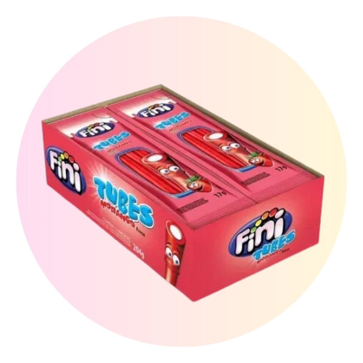 Bala Mini Fini Tubes com 12 unidades de 15g | Escolha o Sabor | Compre ...