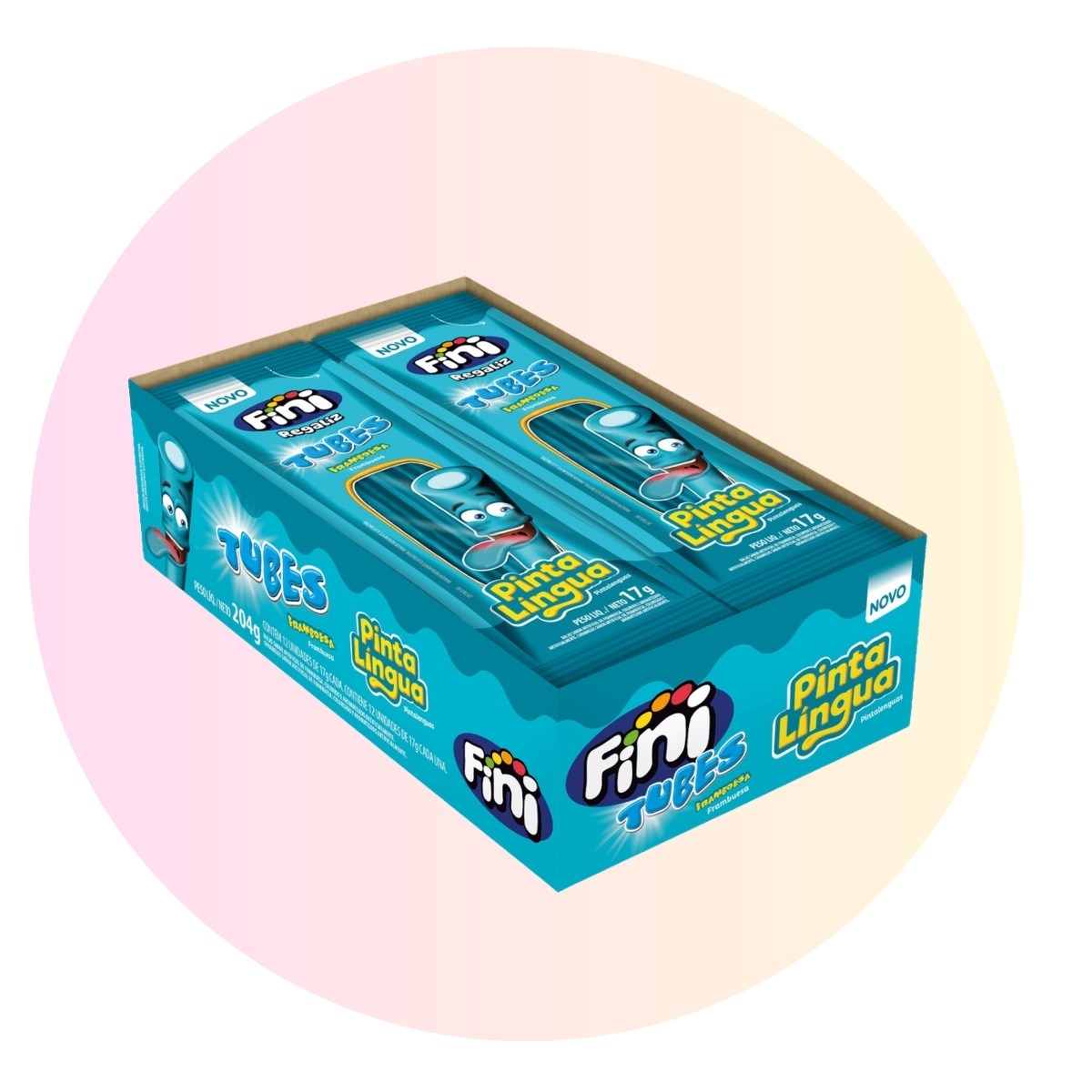 Bala Mini Fini Tubes com 12 unidades de 15g | Escolha o Sabor | Compre ...