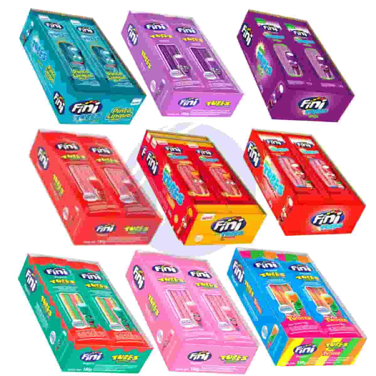 Bala Mini Fini Tubes com 12 unidades de 15g | Escolha o Sabor | Compre ...